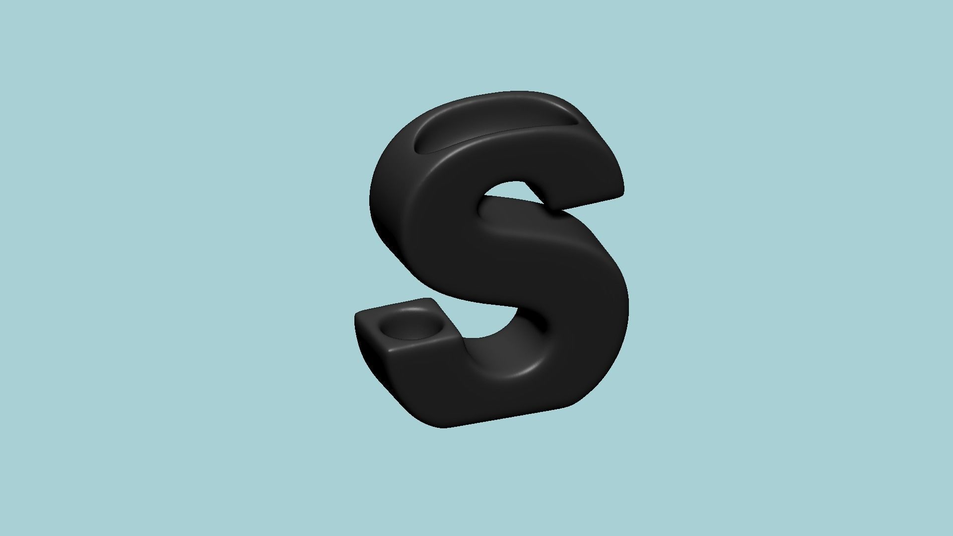 Vase S - Alphabet Vases Collection Letters - STL Printable 3D model 3D ...
