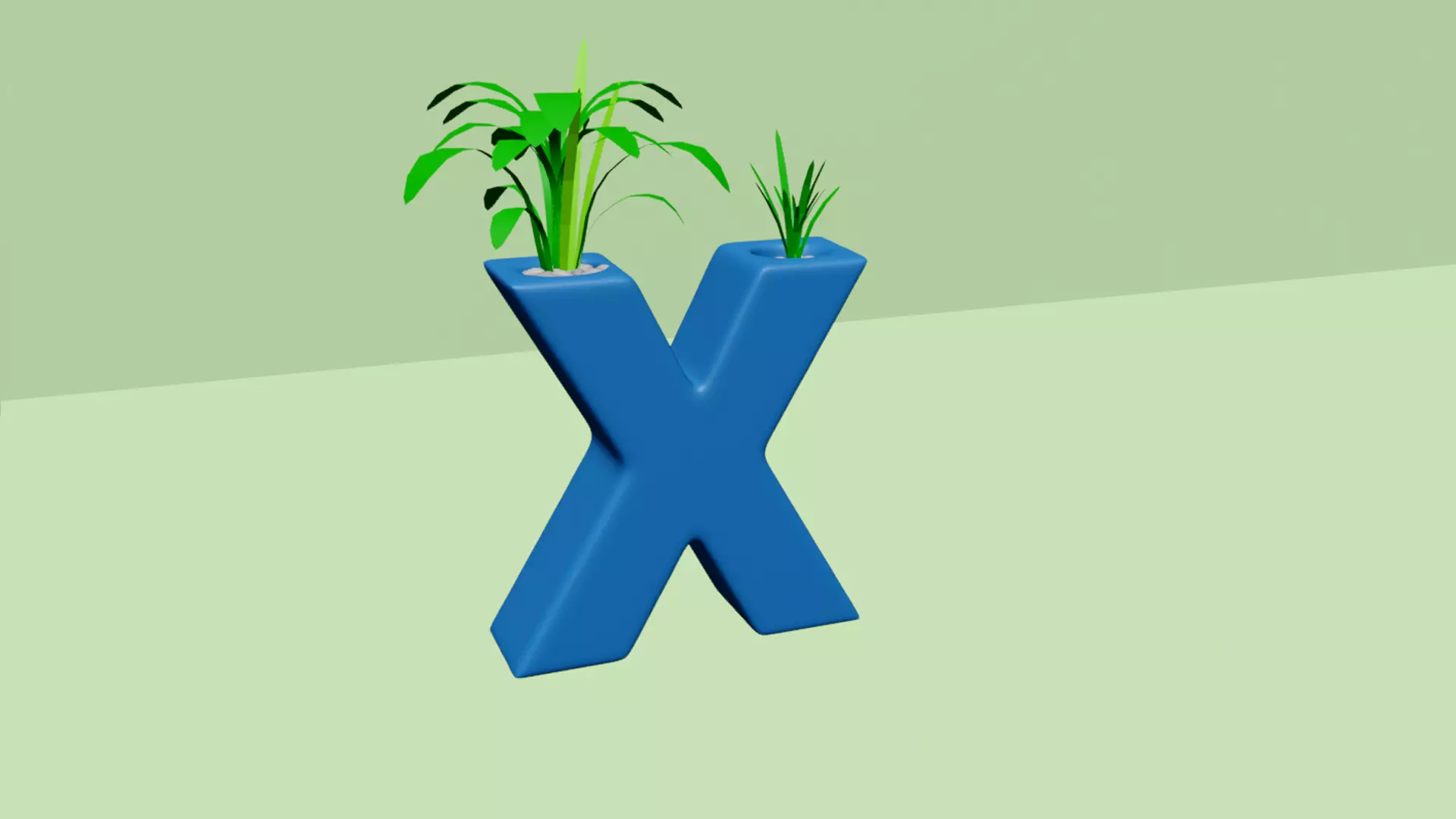 Vase X - Alphabet Vases Collection Letters - STL Printable 3D model 3D ...