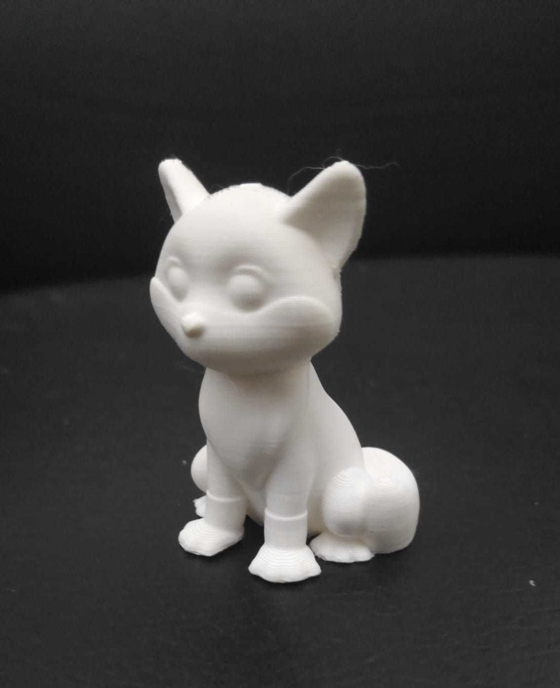 Cartoon Sitting Fox 3D model 3D printable | CGTrader