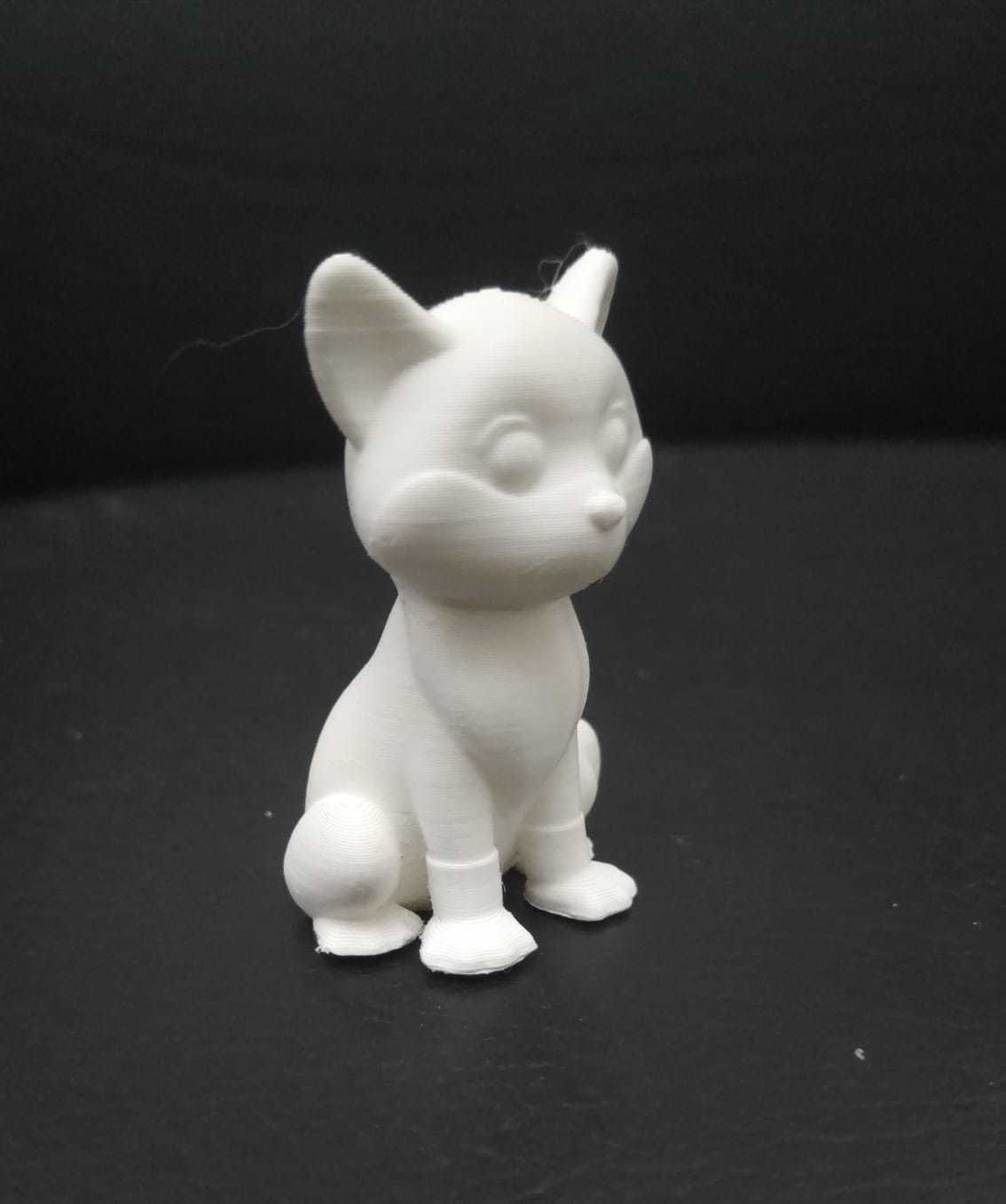 Cartoon Sitting Fox 3D model 3D printable | CGTrader