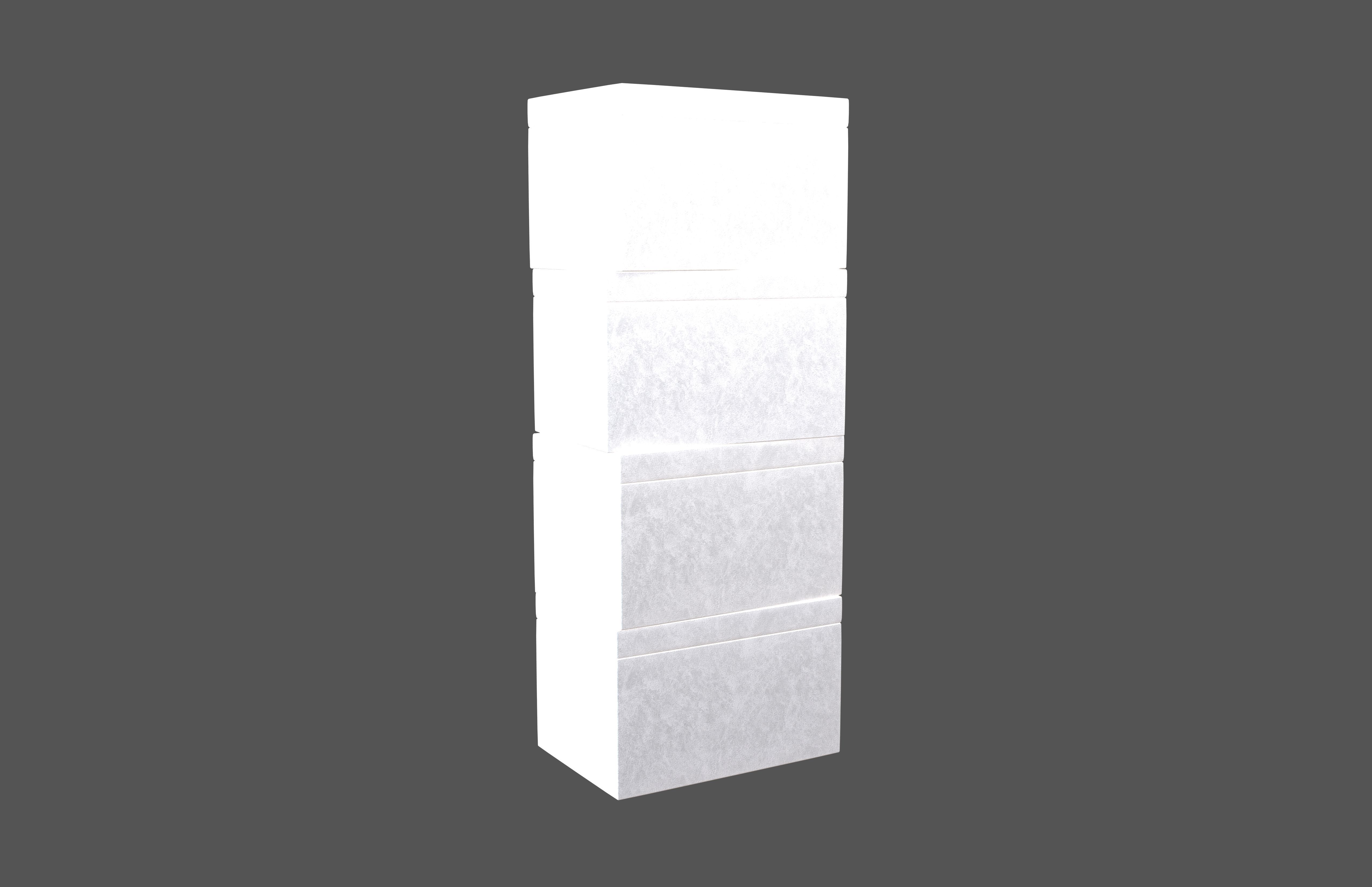 3D model Styrofoam Box Stack v1 002 VR / AR / low-poly | CGTrader