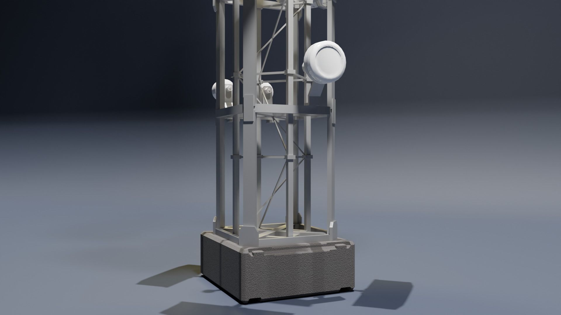 3D Radio Antenna 01 free 3D model | CGTrader