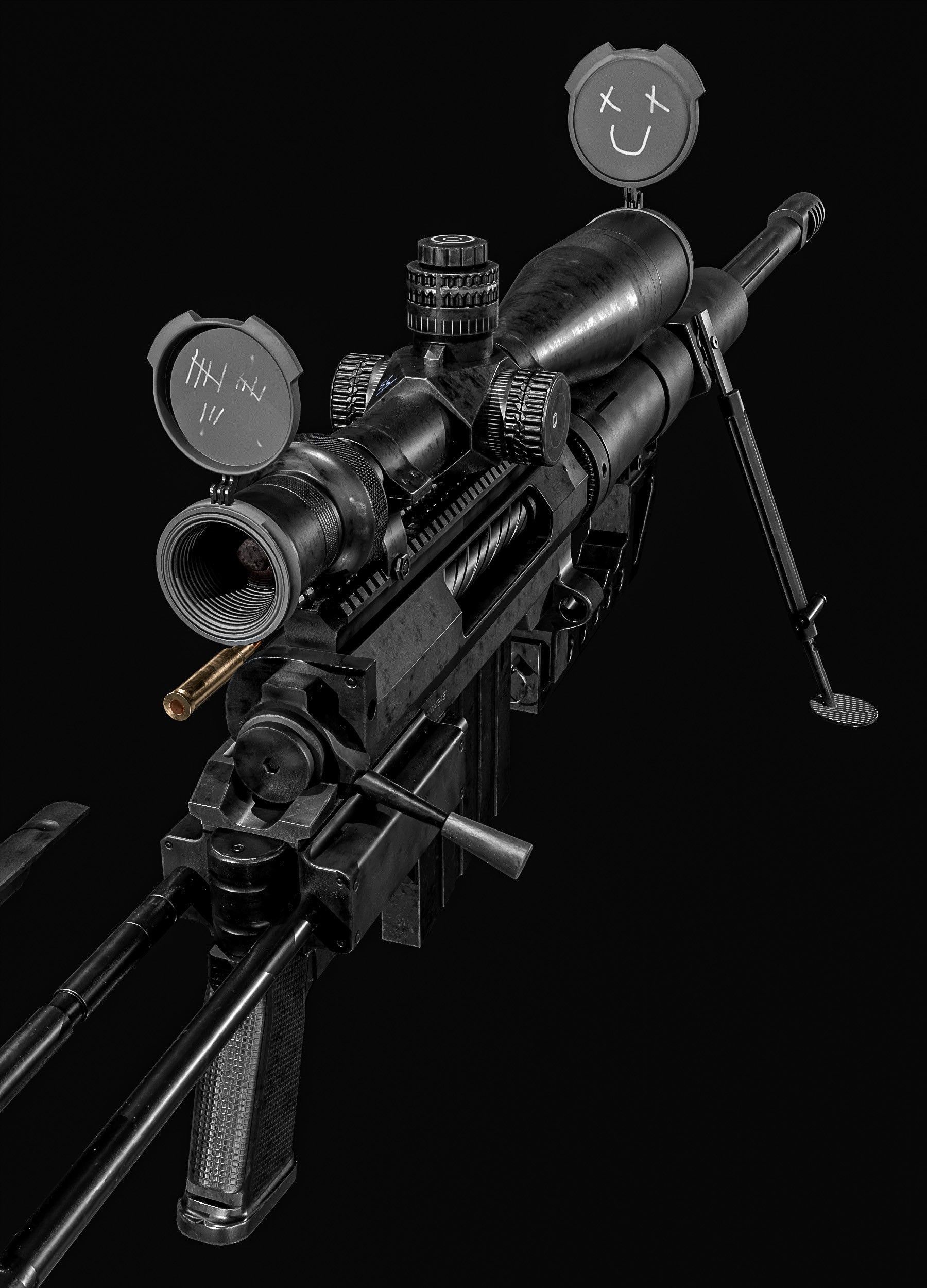 3D model Cheytac M200 Sniper Rifle VR / AR / low-poly | CGTrader