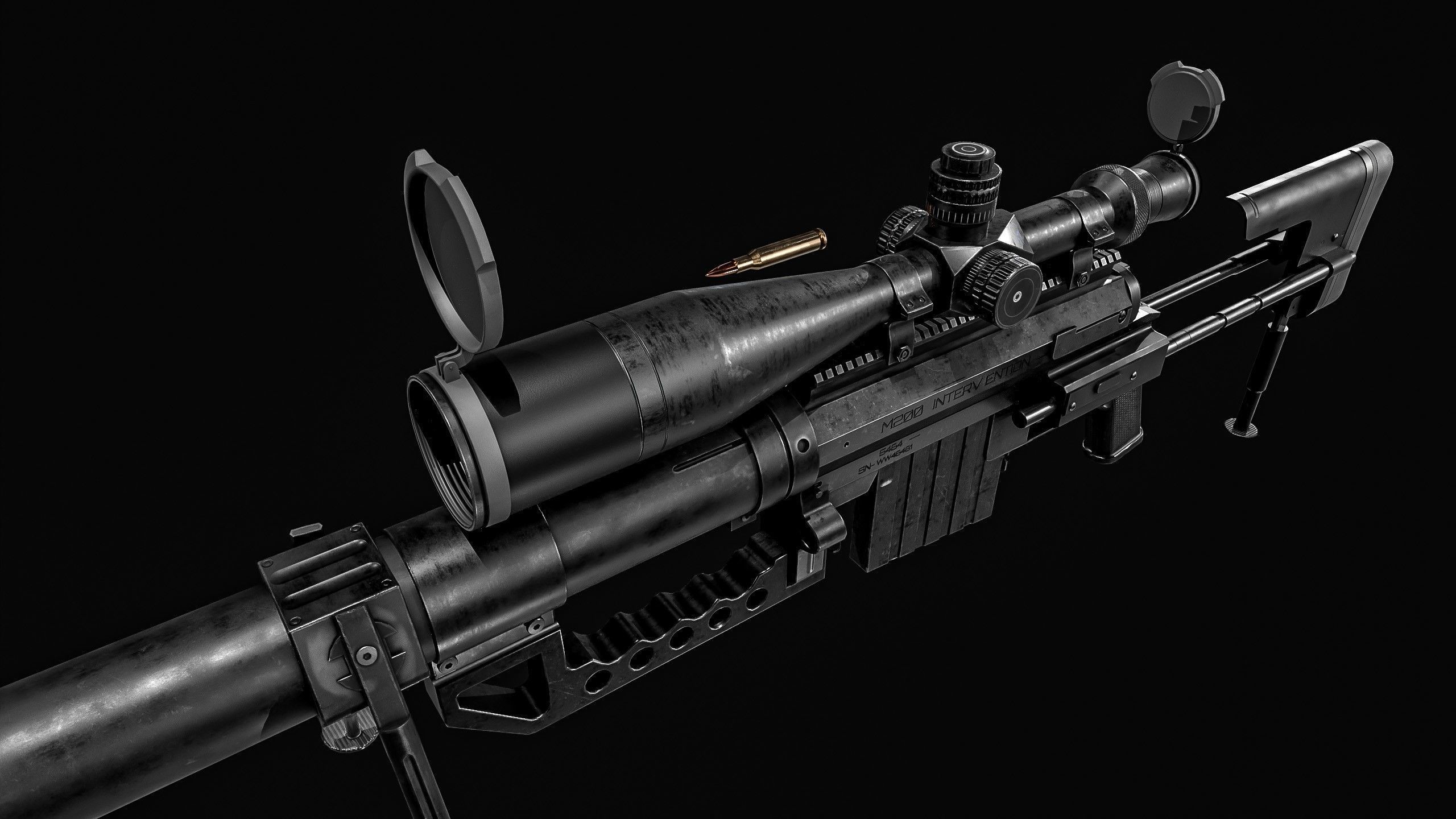 3D model Cheytac M200 Sniper Rifle VR / AR / low-poly | CGTrader