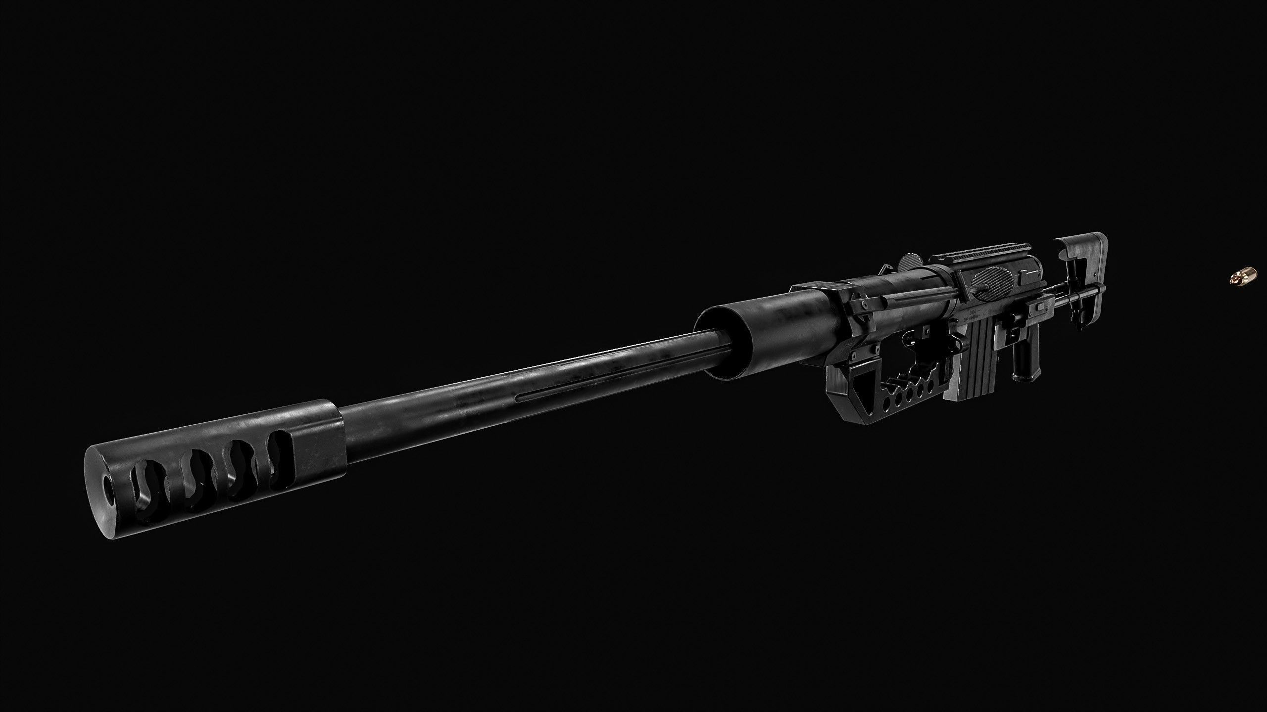 3D model Cheytac M200 Sniper Rifle VR / AR / low-poly | CGTrader