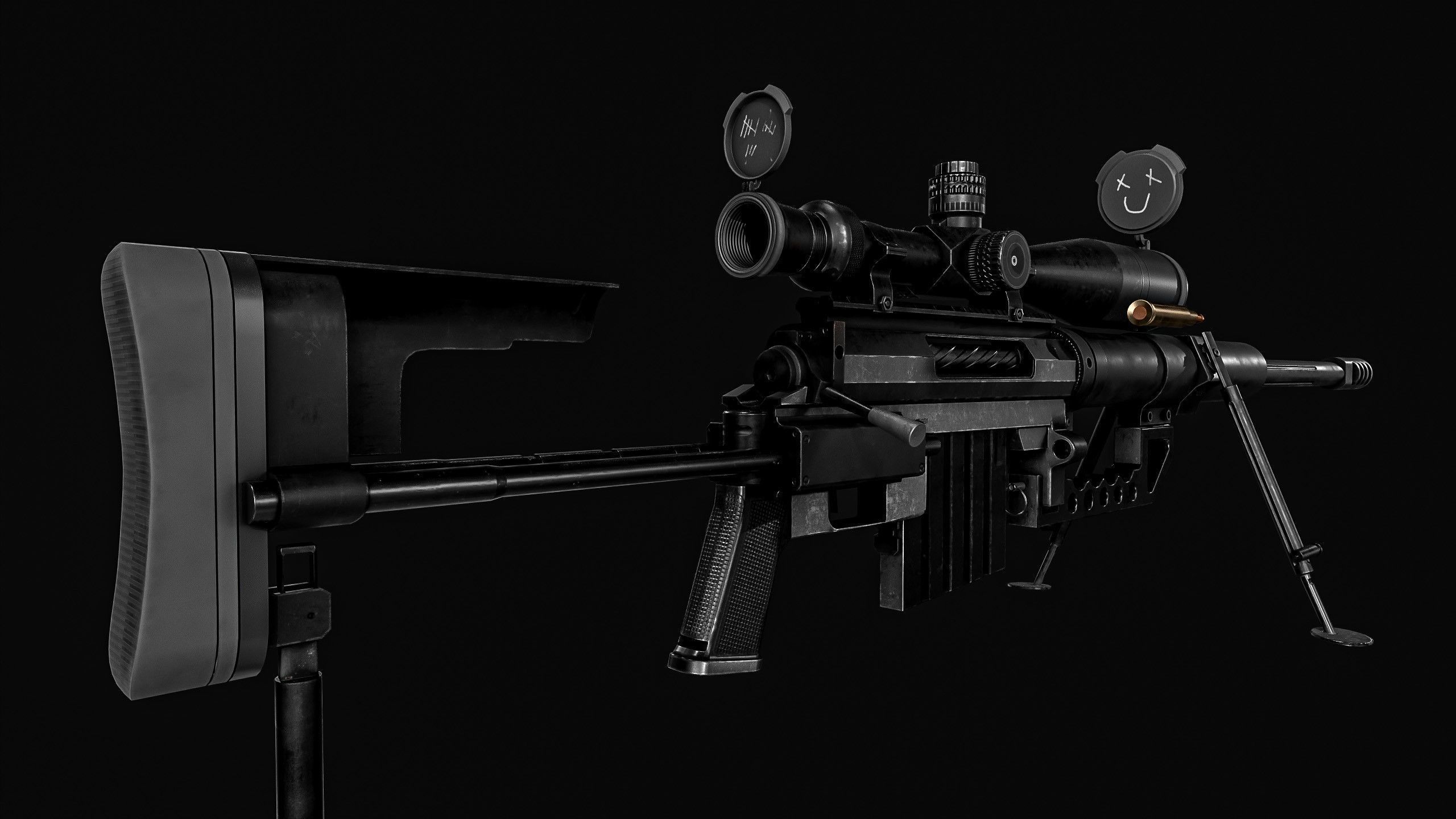3D model Cheytac M200 Sniper Rifle VR / AR / low-poly | CGTrader
