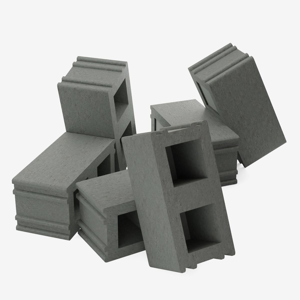 3D model Concrete Construction Blocks VR / AR / low-poly | CGTrader