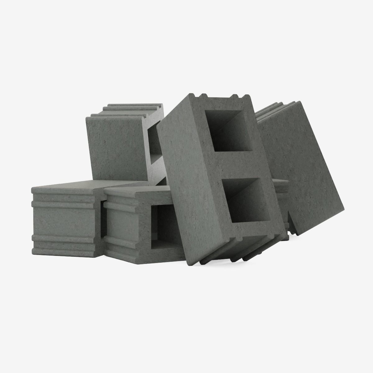 3D model Concrete Construction Blocks VR / AR / low-poly | CGTrader