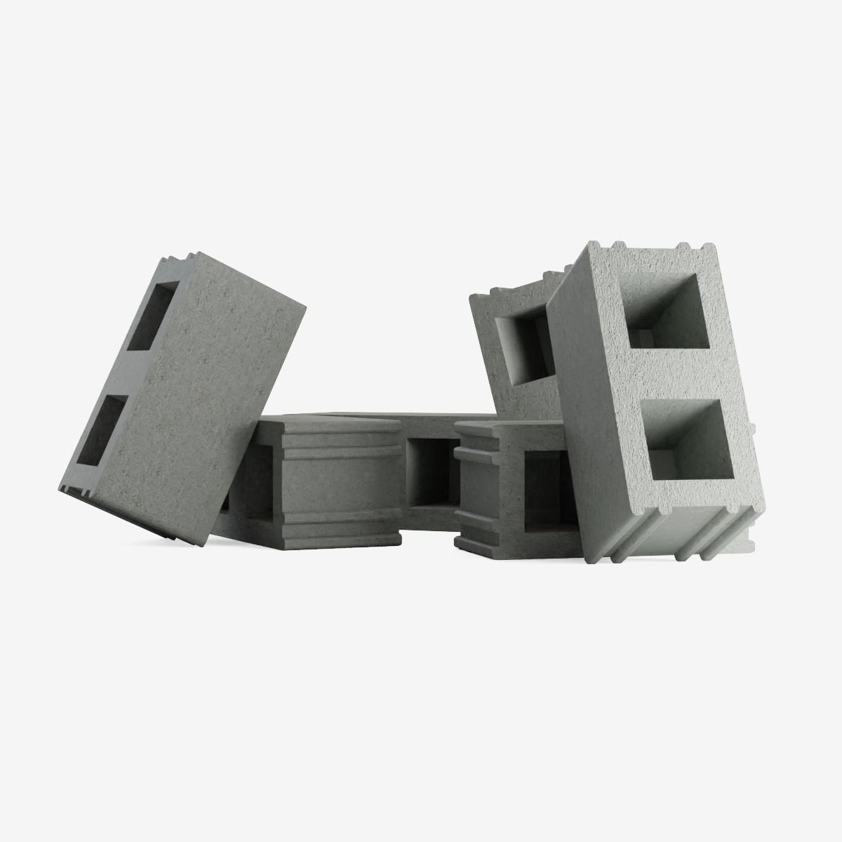 3D model Concrete Construction Blocks VR / AR / low-poly | CGTrader