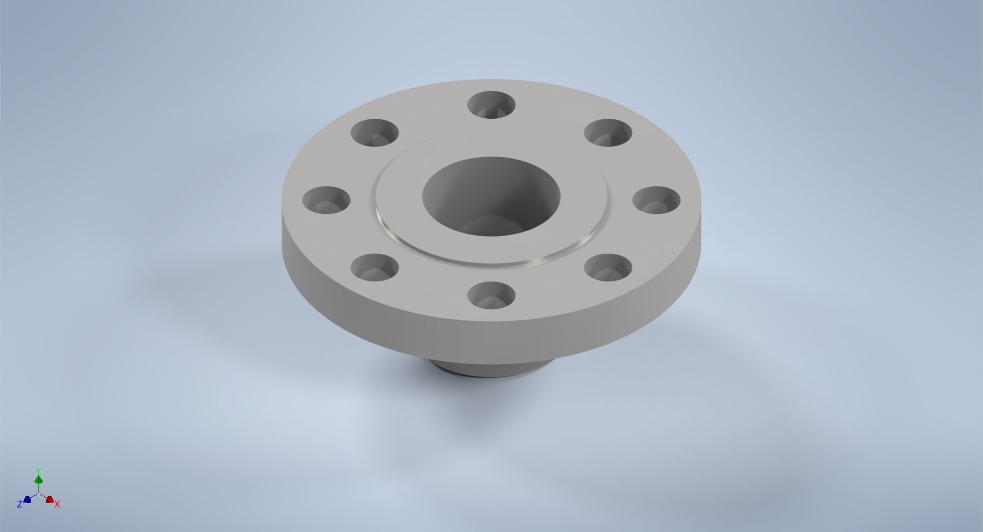 Weld-neck flanges 2 1-2 inches ASME-ANSI 3D model 3D printable | CGTrader