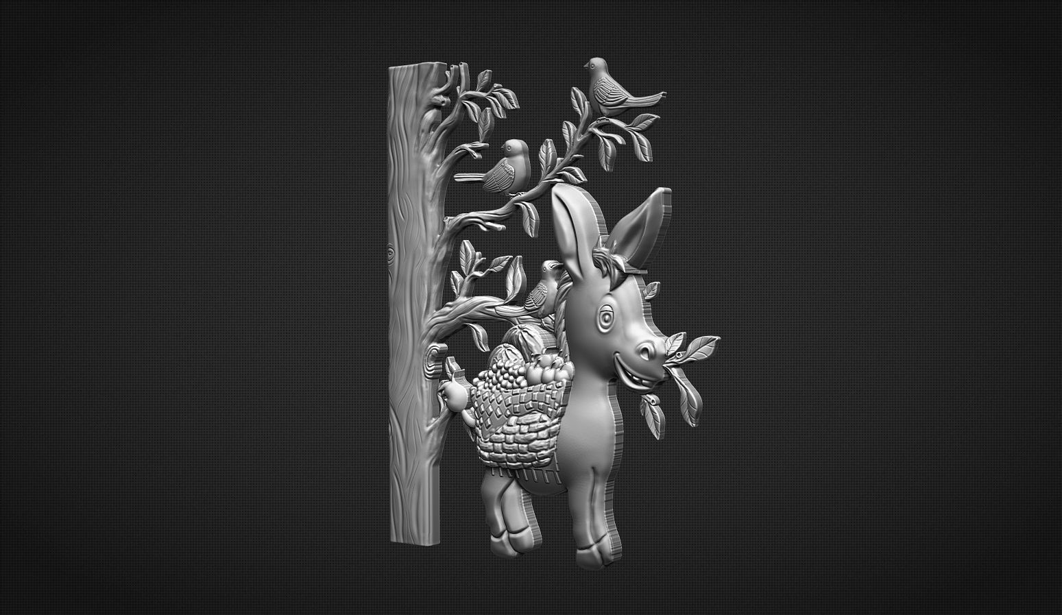 Donkey 3D model 3D printable | CGTrader
