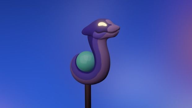 Owl house - Luz Stringbean staff - cosplay Palisman 3D model 3D ...