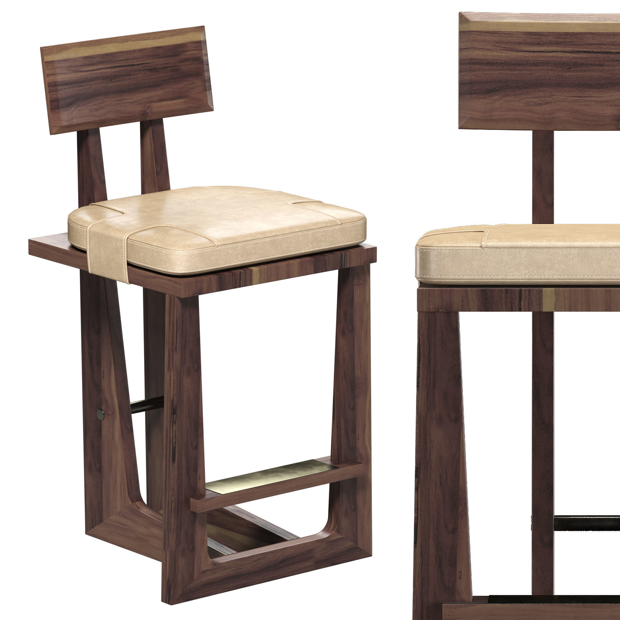 VOID HIGH COUNTER BAR CHAIR 3D model | CGTrader