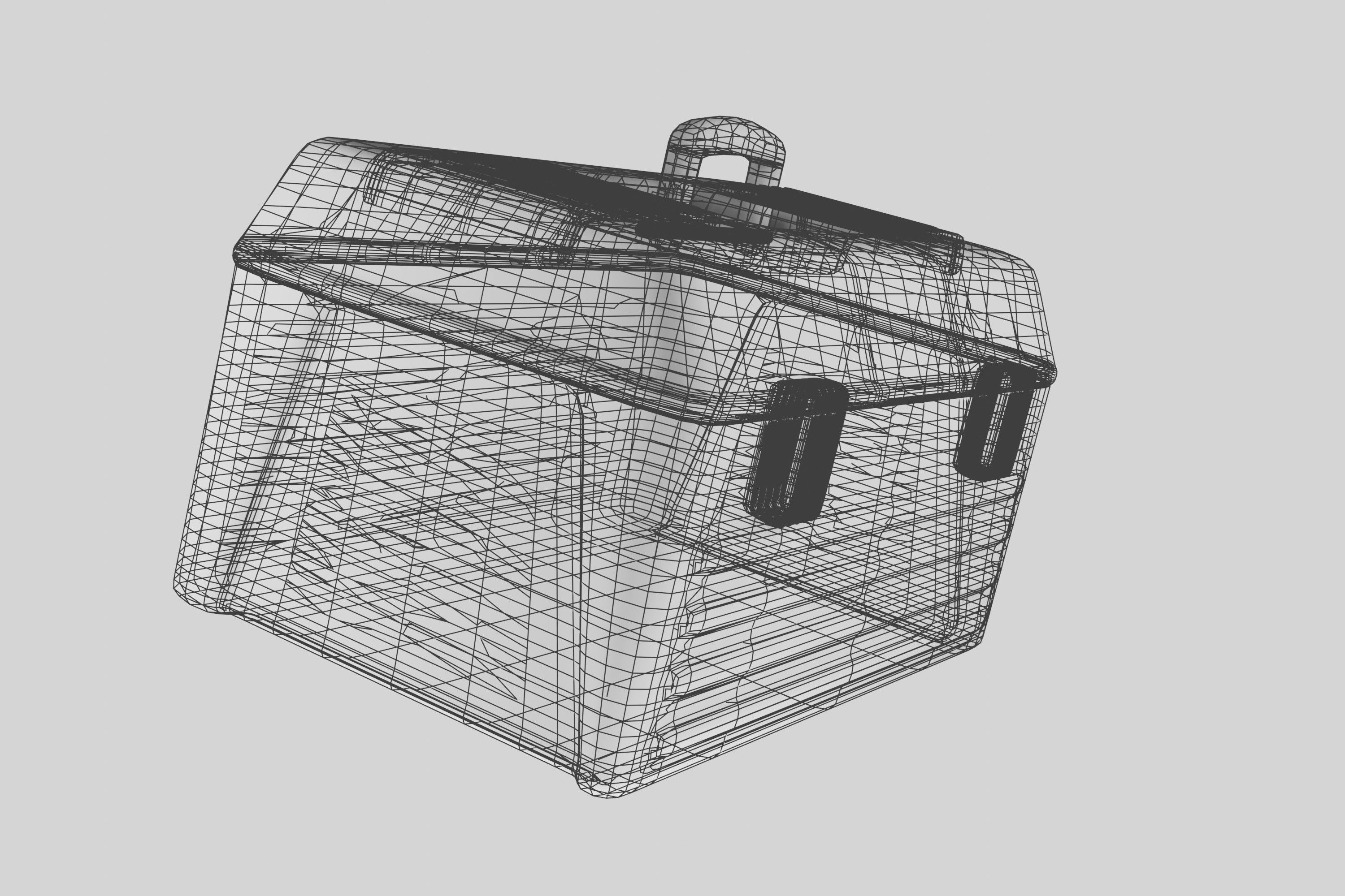 Black plastic box for instruments 3D model | CGTrader