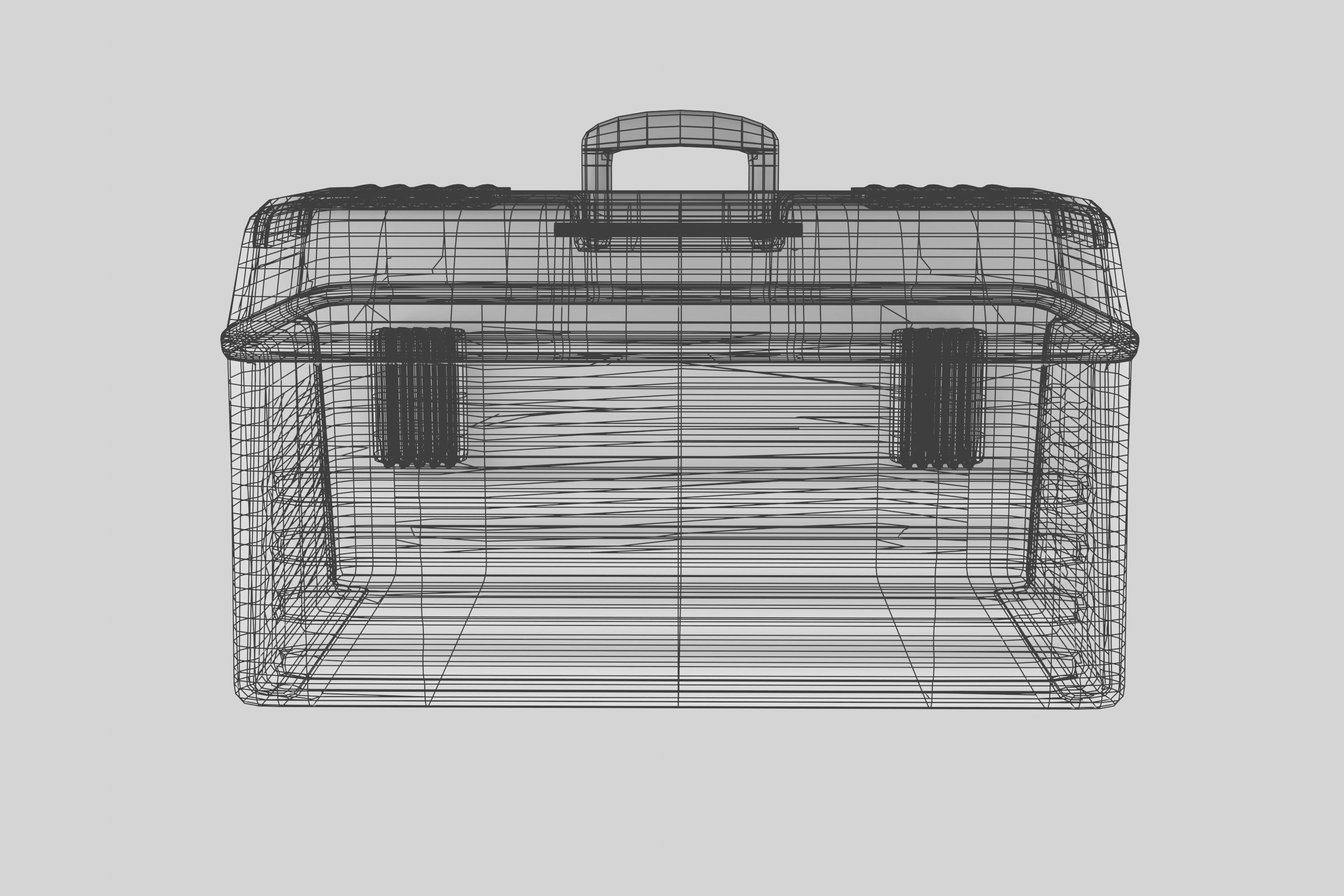 Black plastic box for instruments 3D model | CGTrader