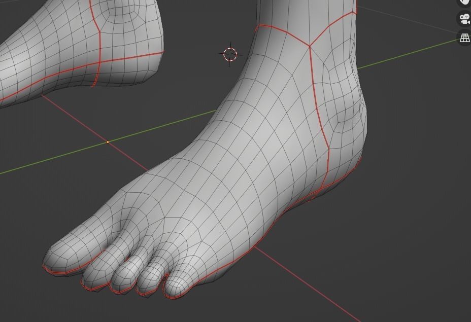 3D model Male Human Body Basemesh Rigged UV low-poly VR / AR / low-poly ...