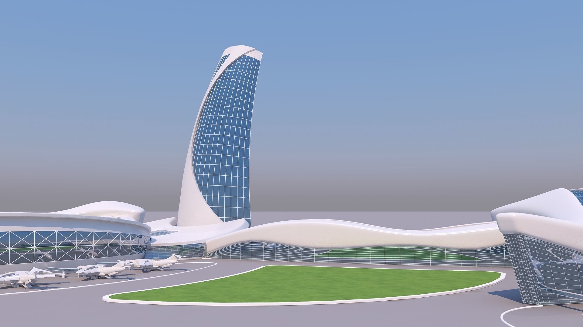 0047 - Airport Building 3D model | CGTrader
