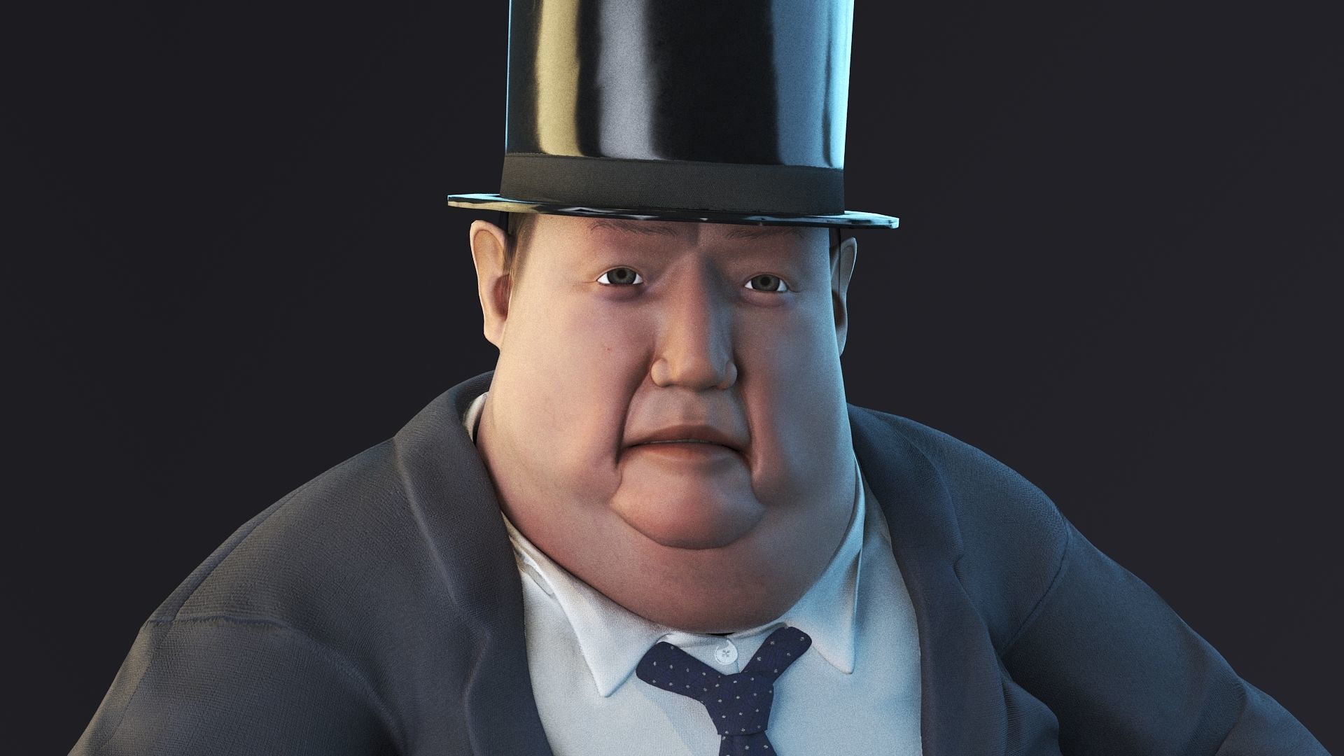 3D model Big Obese Boss VR / AR / low-poly | CGTrader