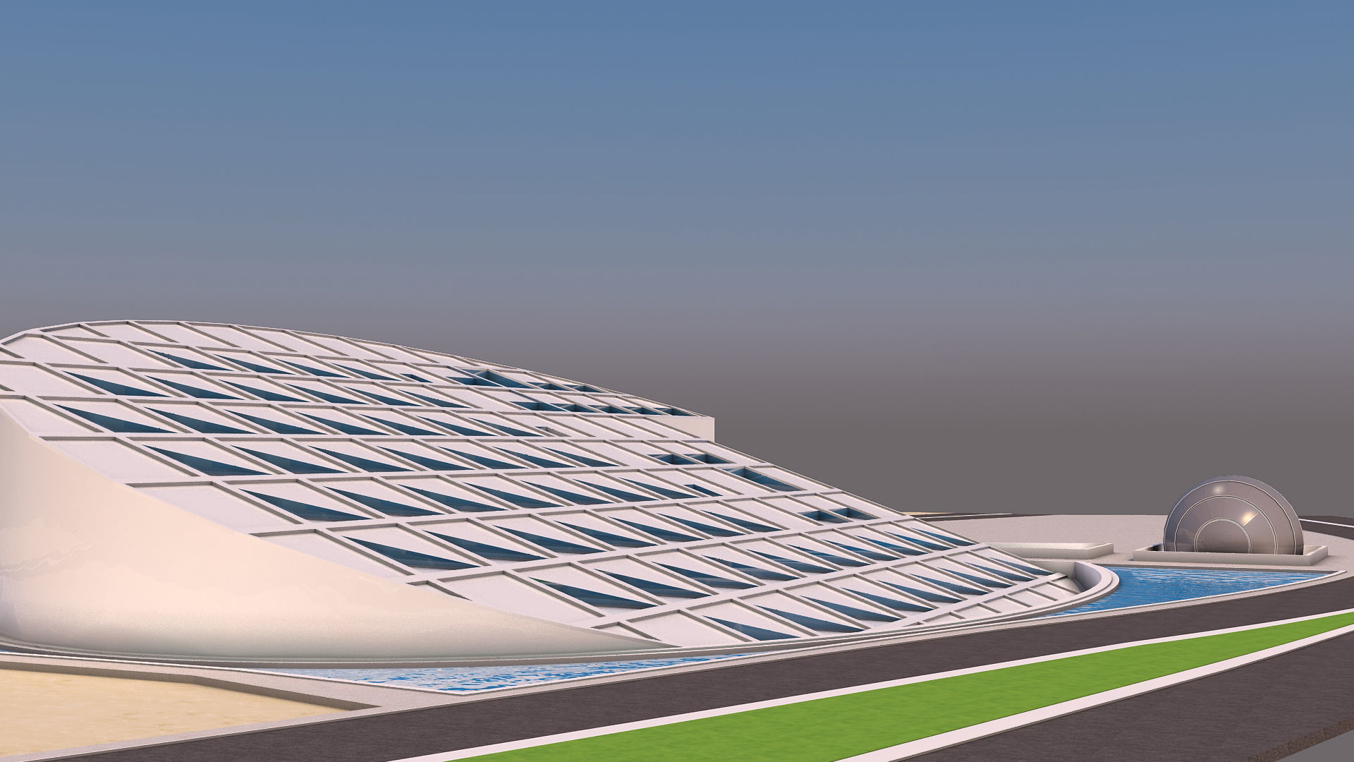 0053 - Egypt - Alexandria Library 3D model | CGTrader