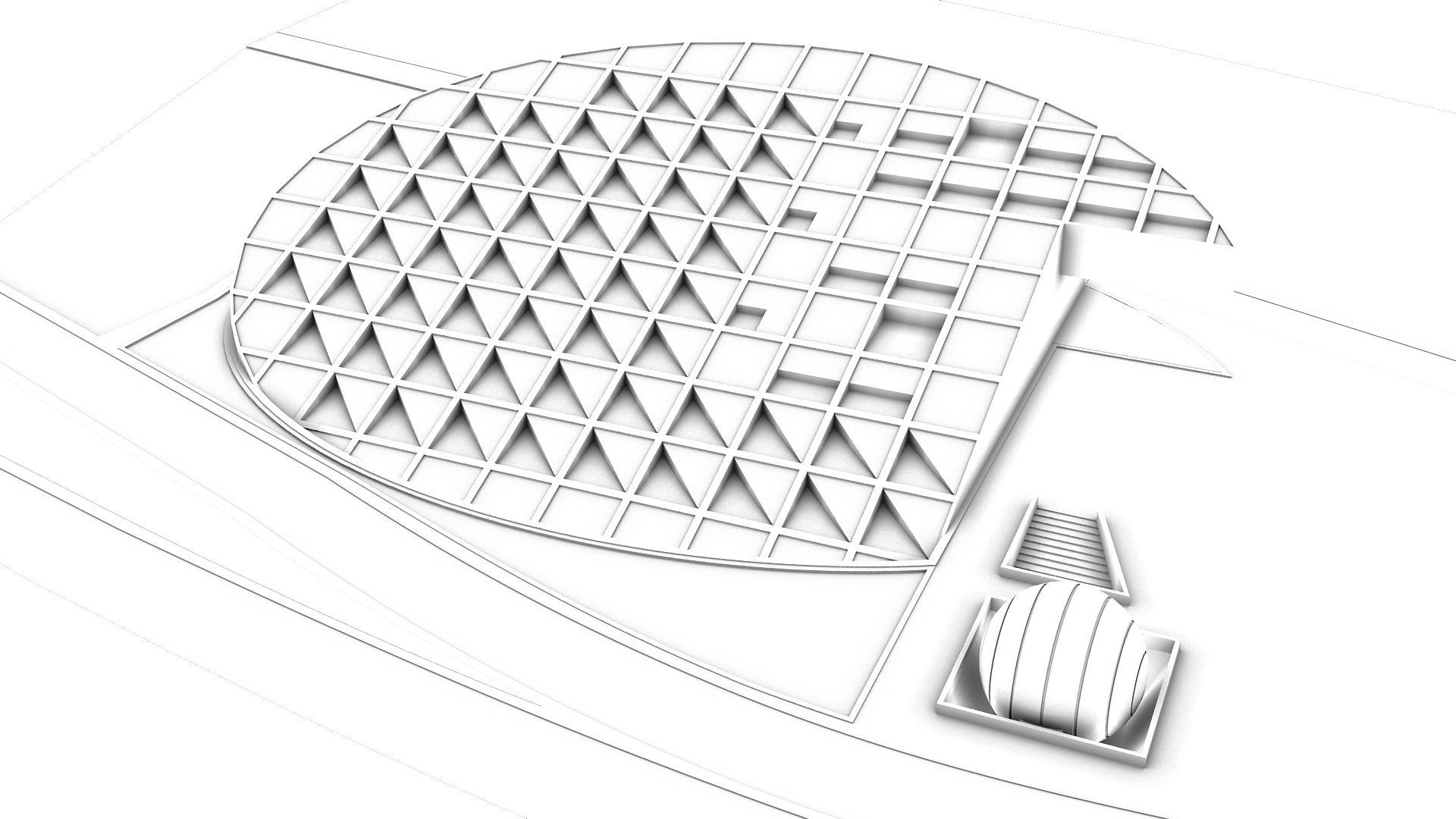 0053 - Egypt - Alexandria Library 3D model | CGTrader