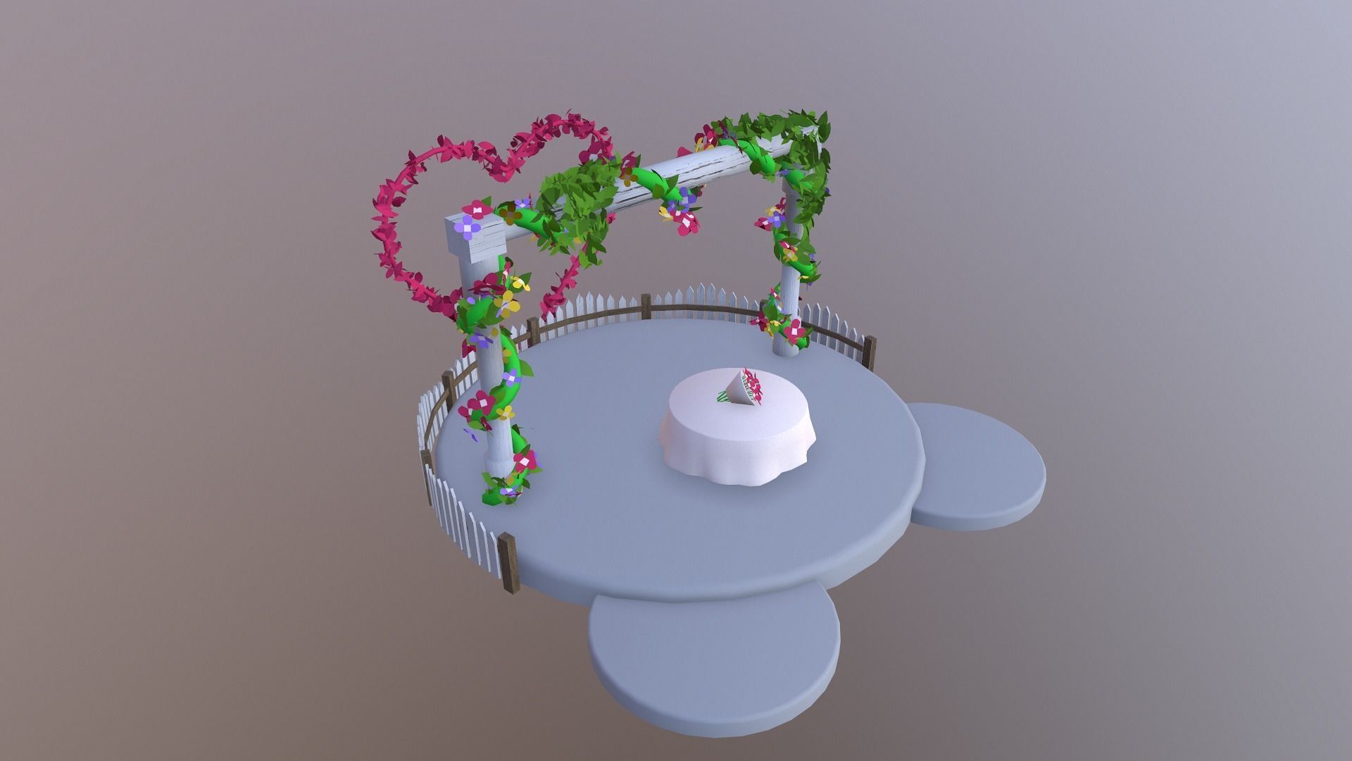 3D model Wedding Stage-Platform VR / AR / low-poly | CGTrader