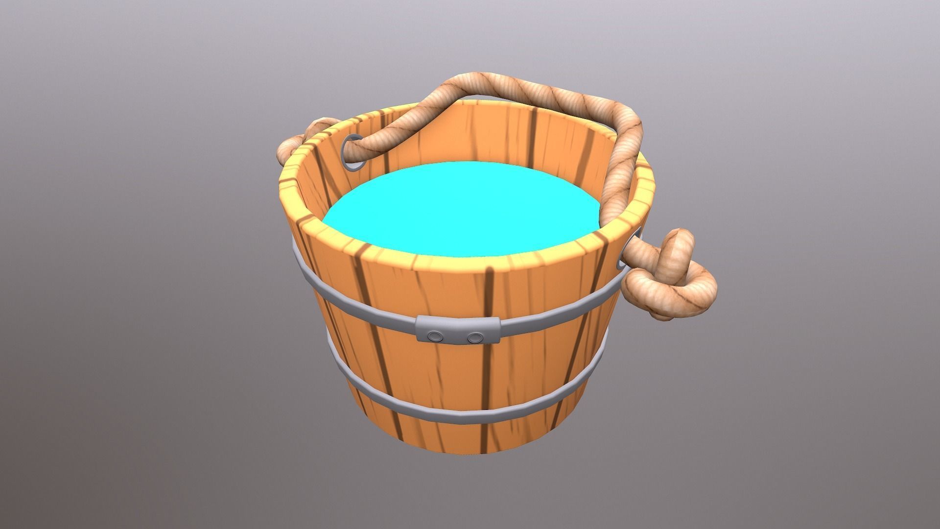 Cartoon Wooden Bucket free VR / AR / low-poly 3D model | CGTrader