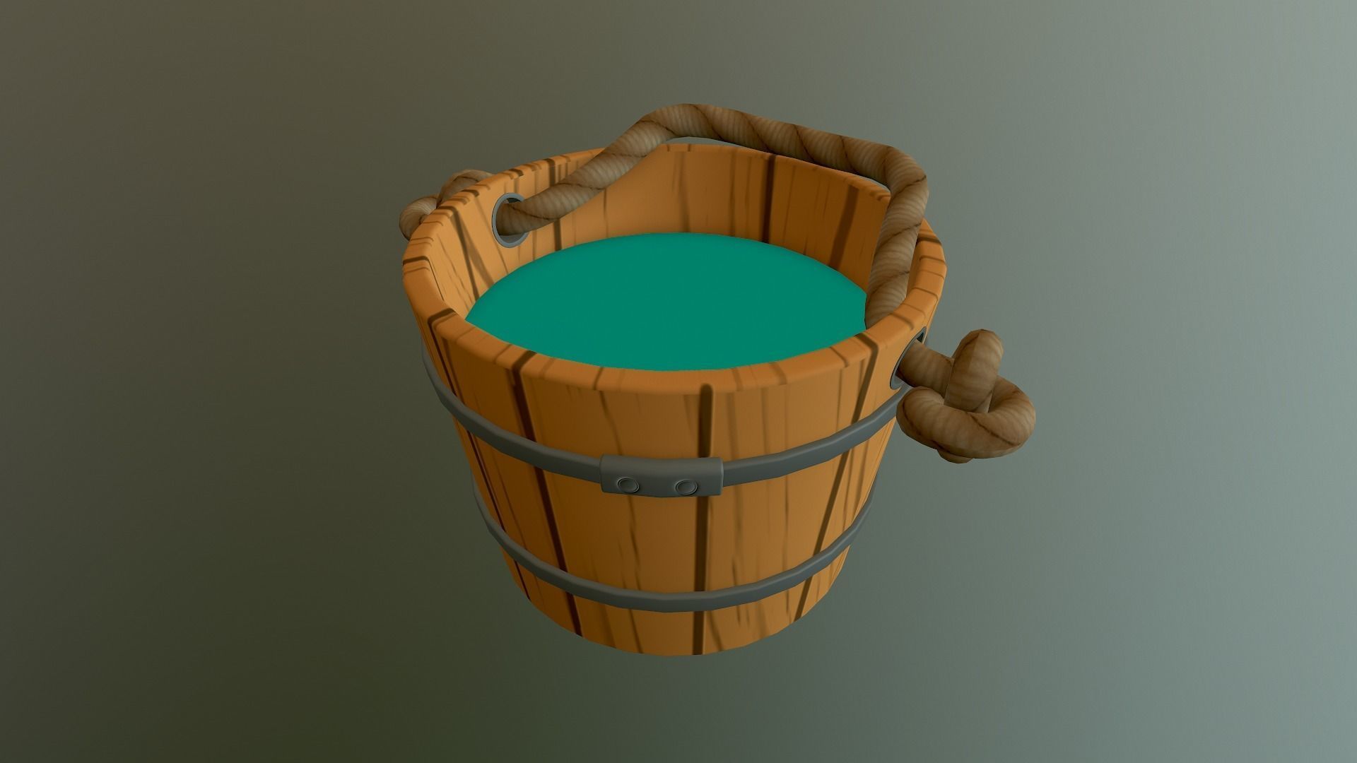 Cartoon Wooden Bucket free VR / AR / low-poly 3D model | CGTrader