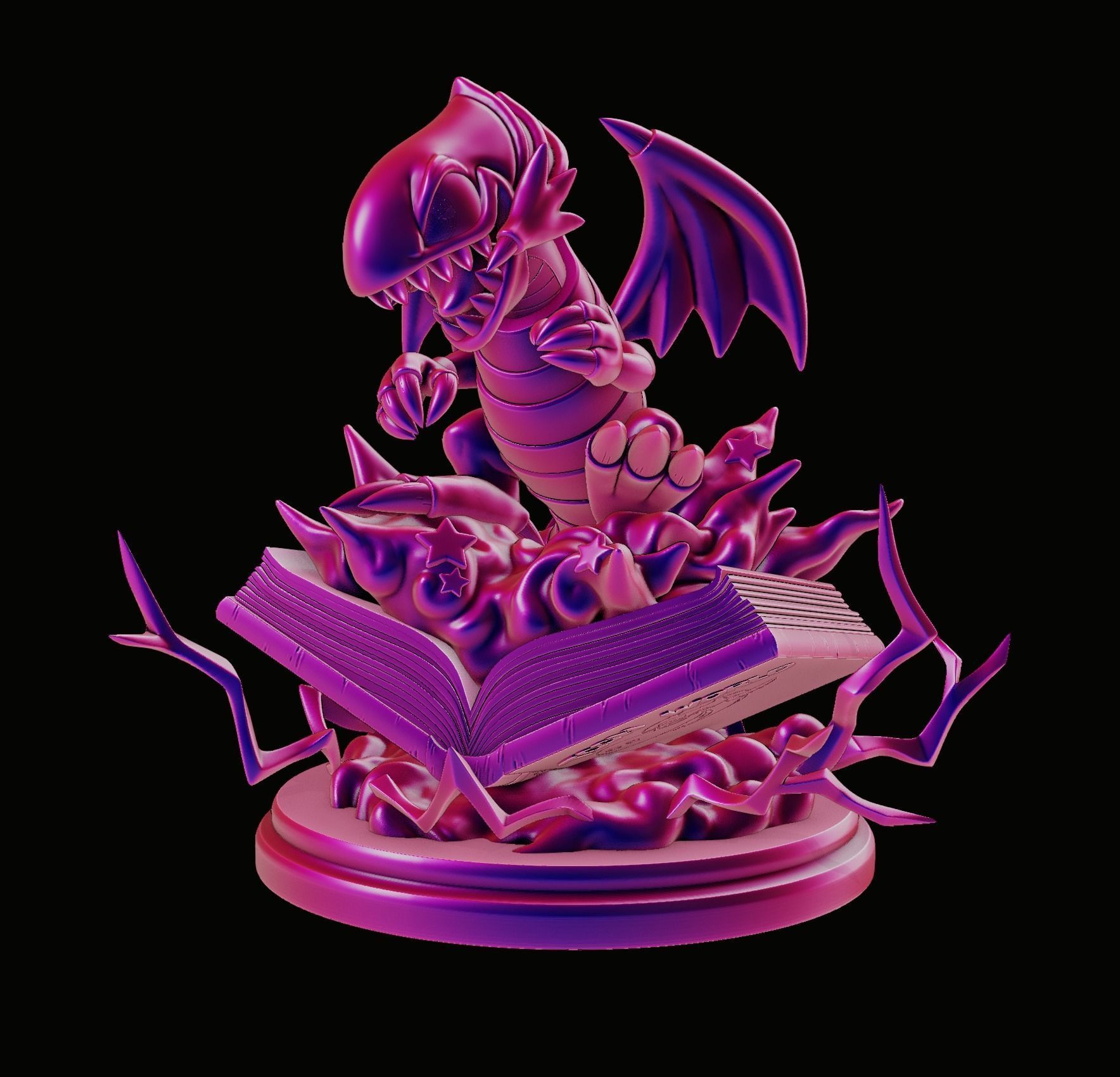blue-eyes toon dragon figure - yugioh 3D model 3D printable | CGTrader