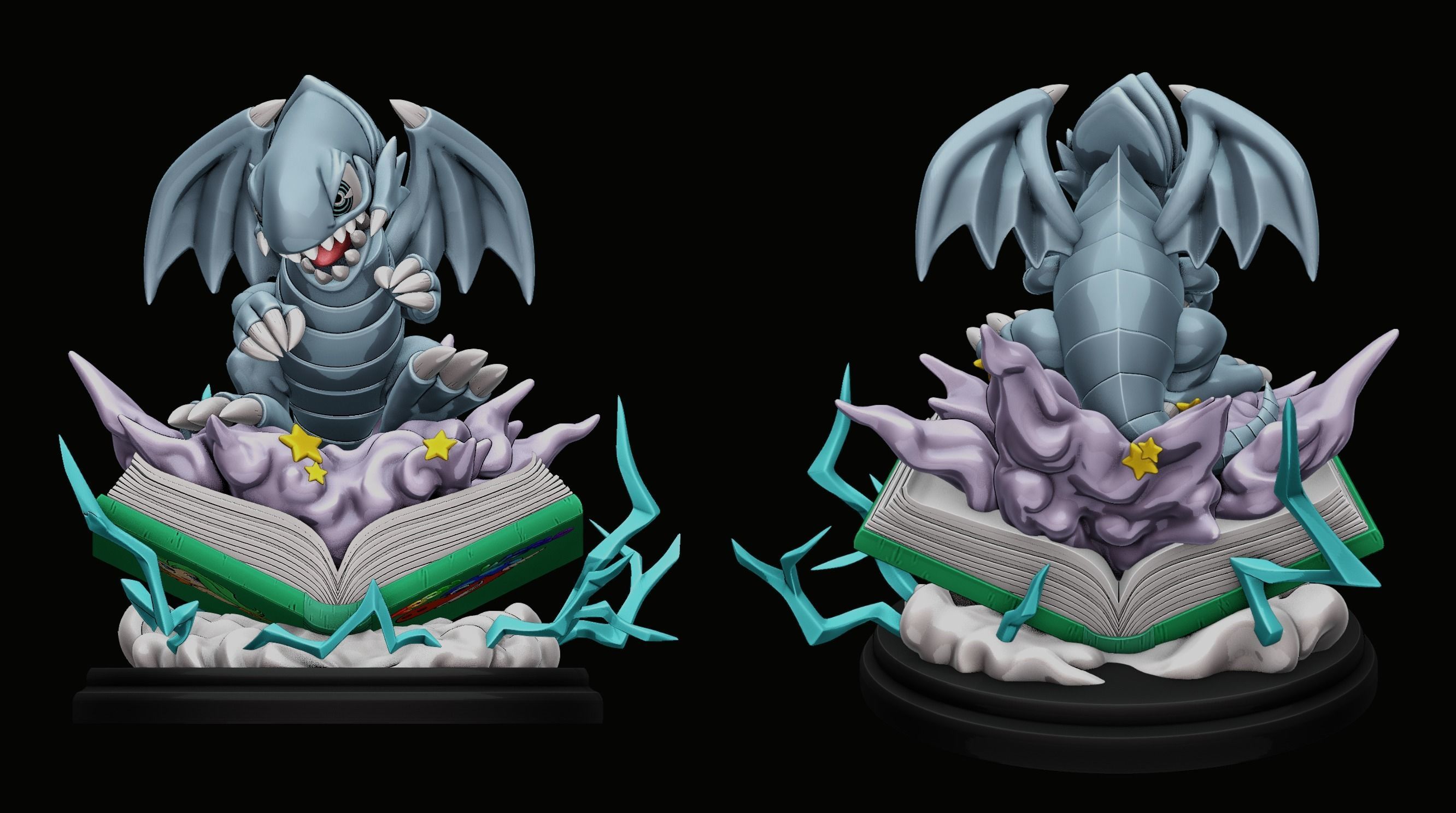blue-eyes toon dragon figure - yugioh 3D model 3D printable | CGTrader