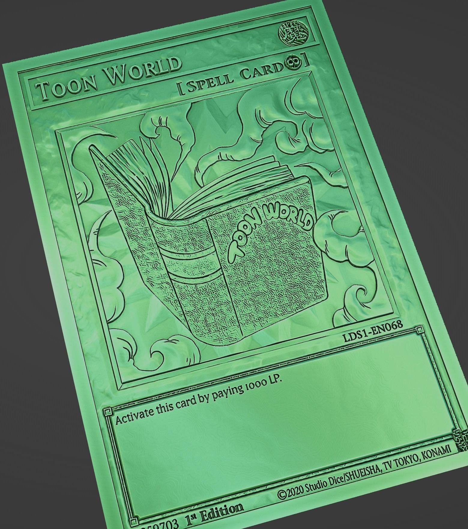 blue-eyes toon dragon figure - yugioh 3D model 3D printable | CGTrader