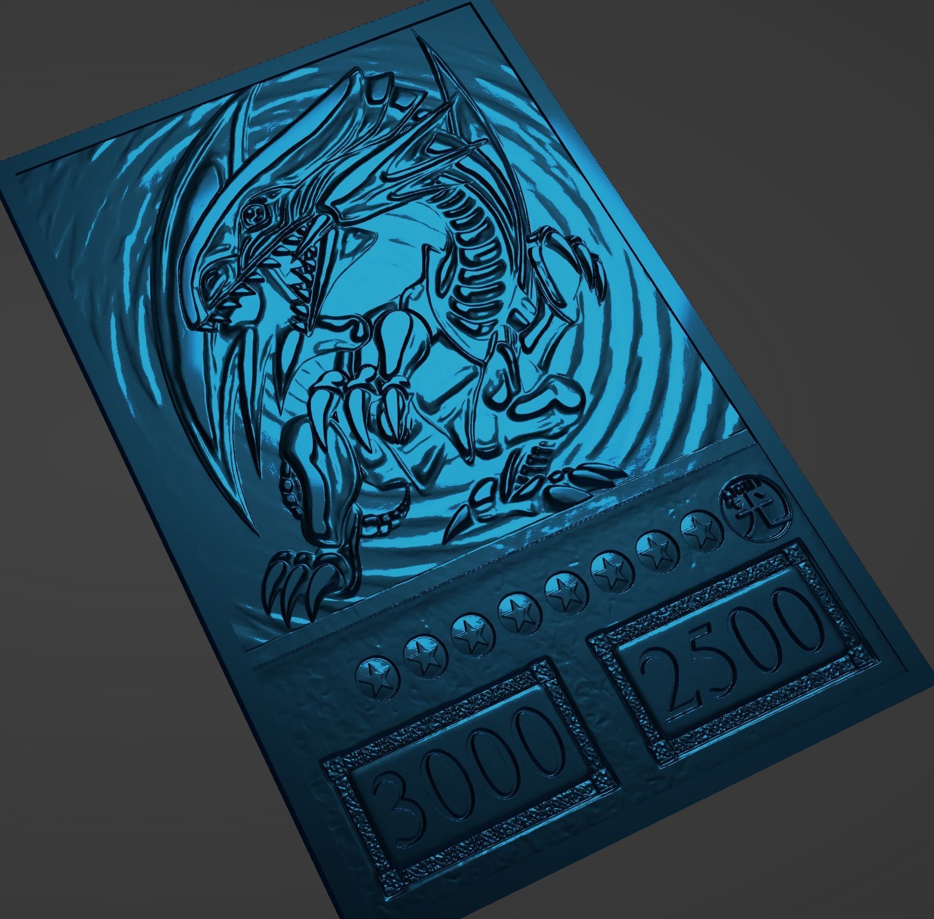 blue-eyes toon dragon figure - yugioh 3D model 3D printable | CGTrader