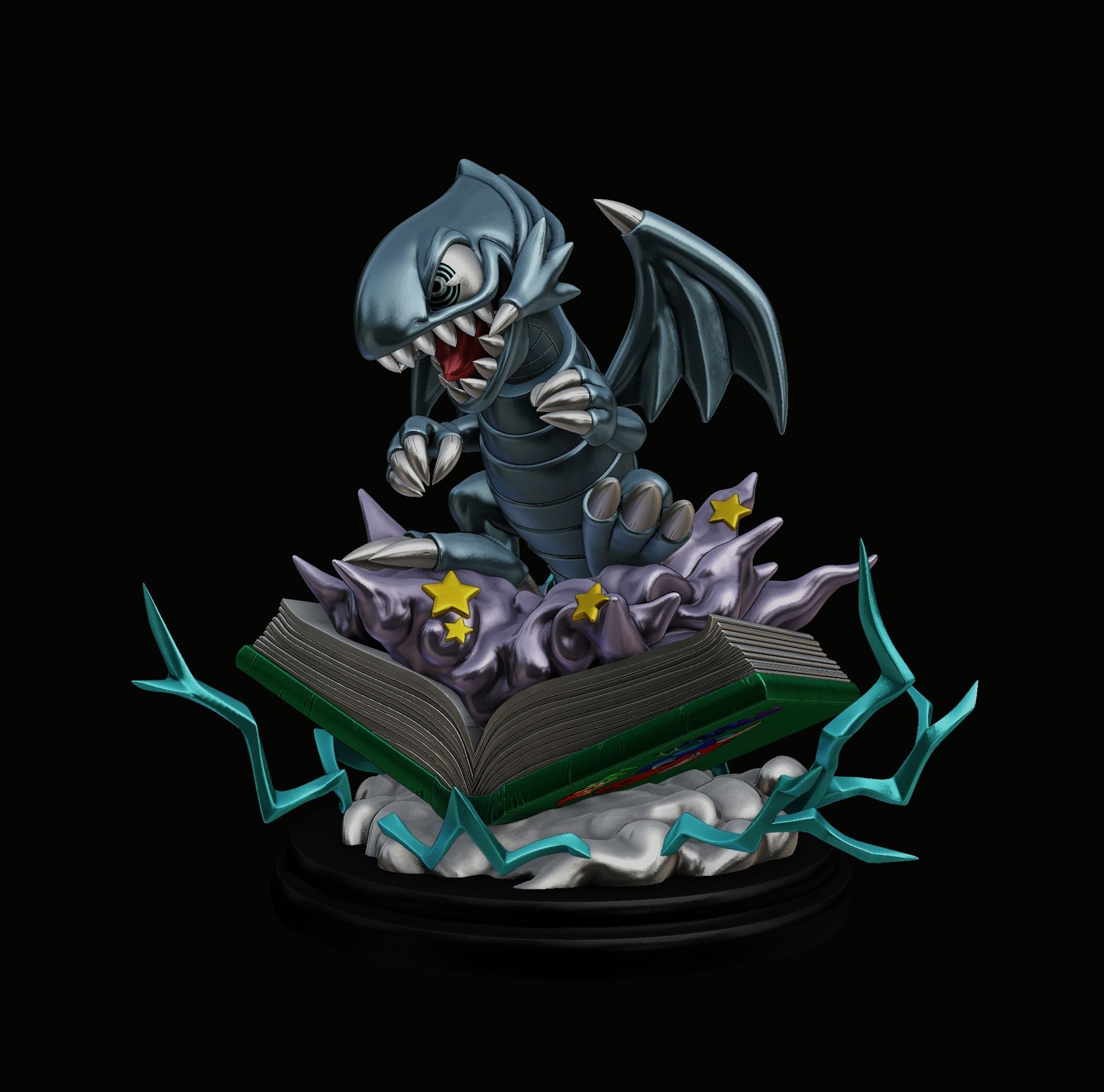 blue-eyes toon dragon figure - yugioh 3D model 3D printable | CGTrader