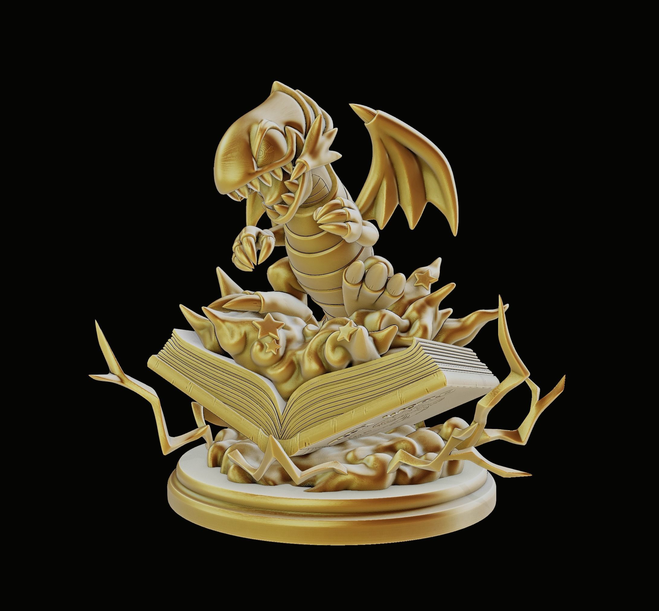 blue-eyes toon dragon figure - yugioh 3D model 3D printable | CGTrader