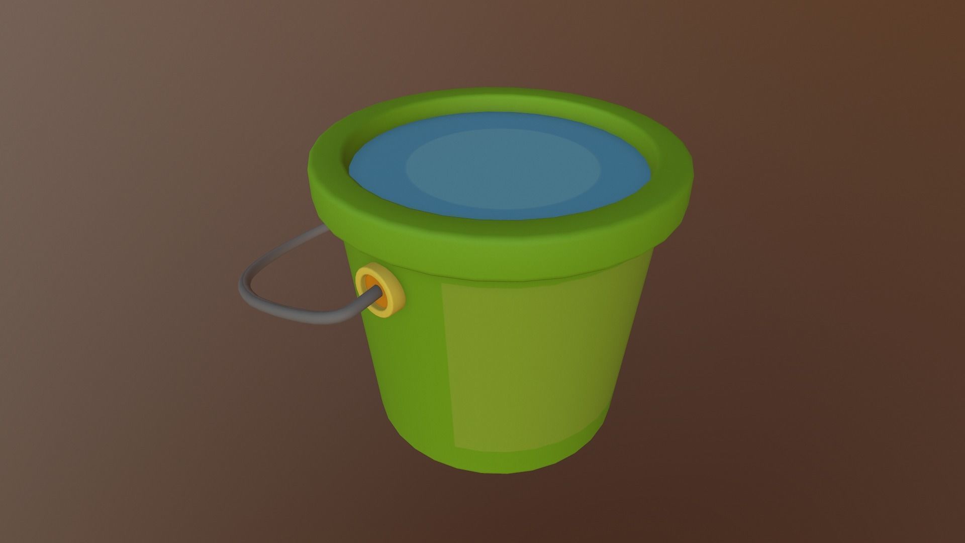 Cartoon Water Bucket free VR / AR / low-poly 3D model | CGTrader
