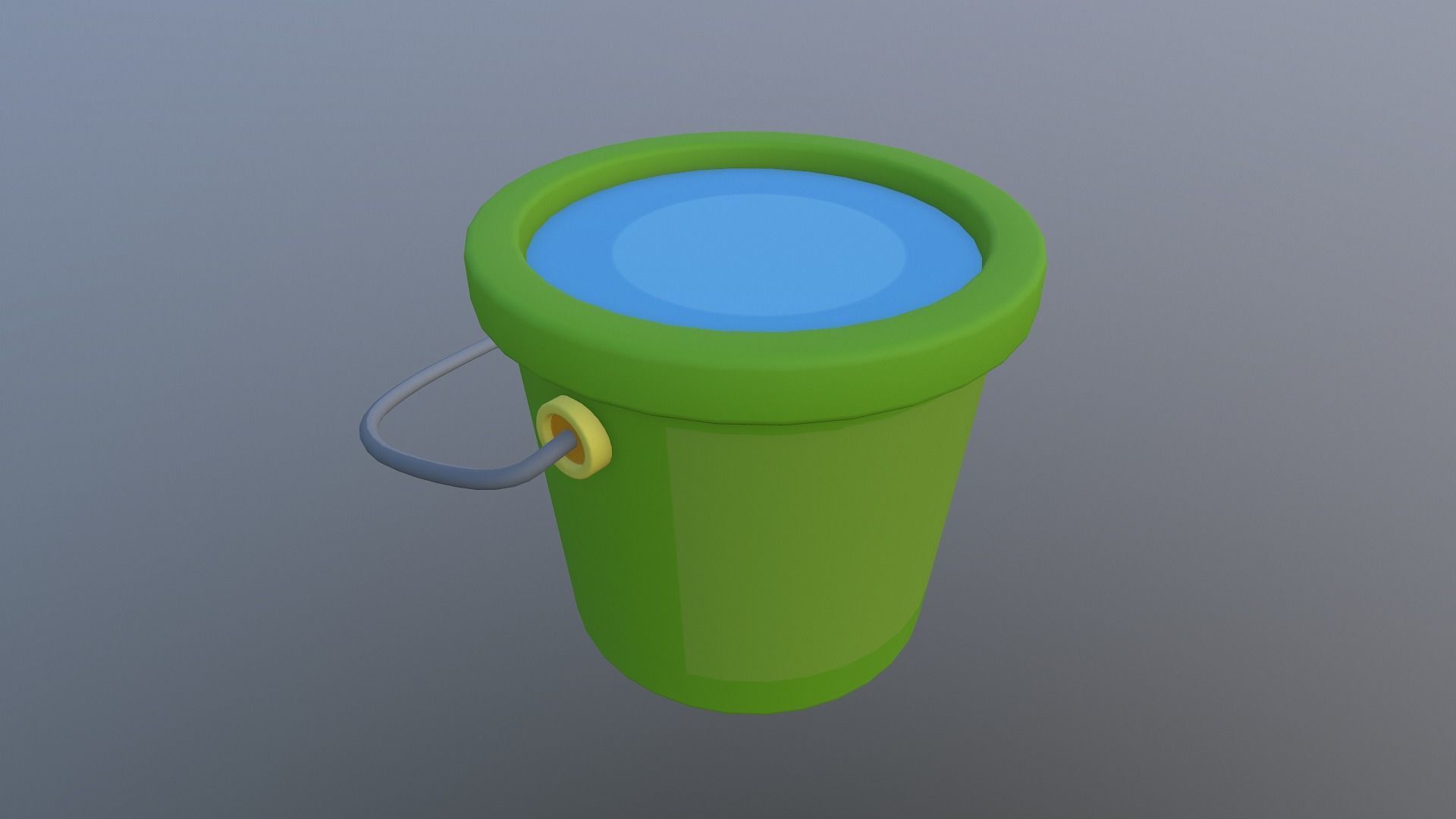 Cartoon Water Bucket free VR / AR / low-poly 3D model | CGTrader