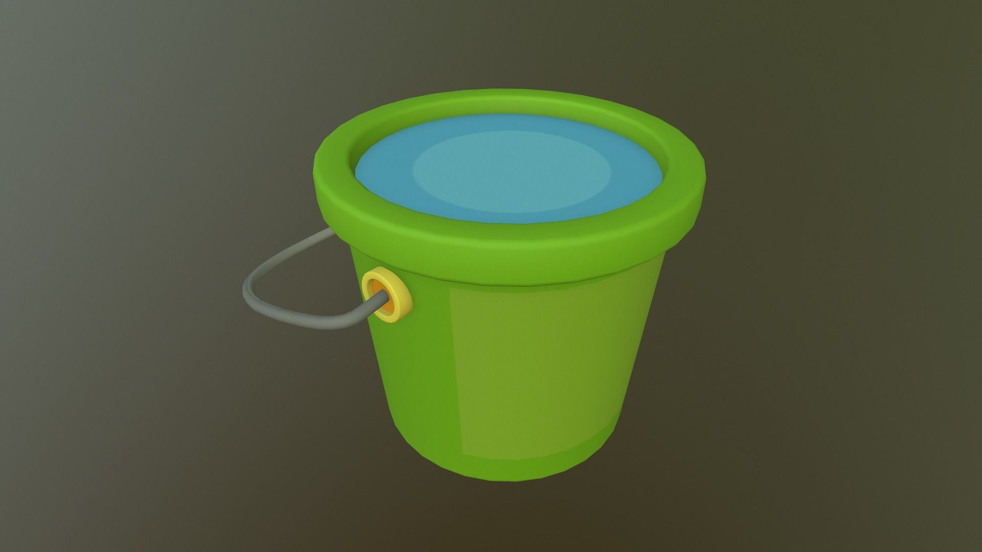Cartoon Water Bucket free VR / AR / low-poly 3D model | CGTrader