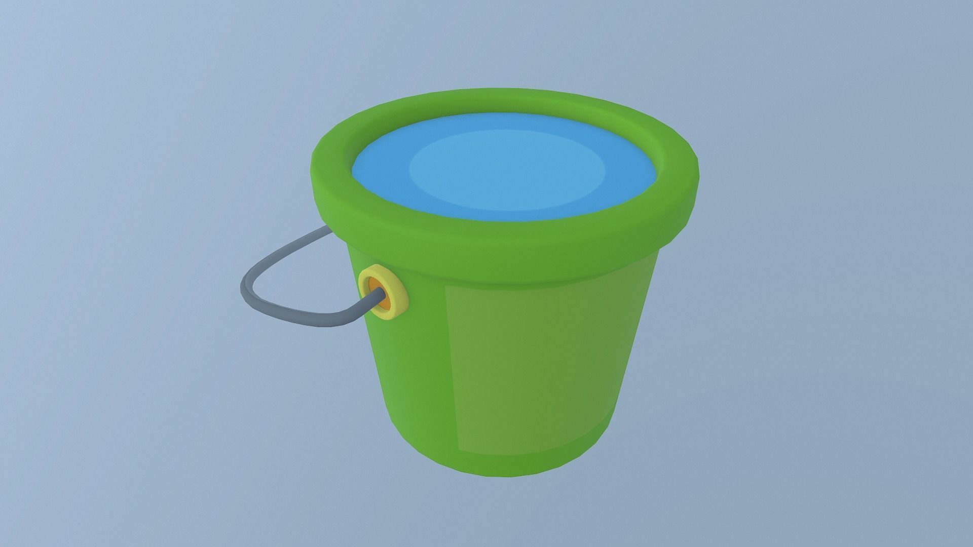 Cartoon Water Bucket free VR / AR / low-poly 3D model | CGTrader