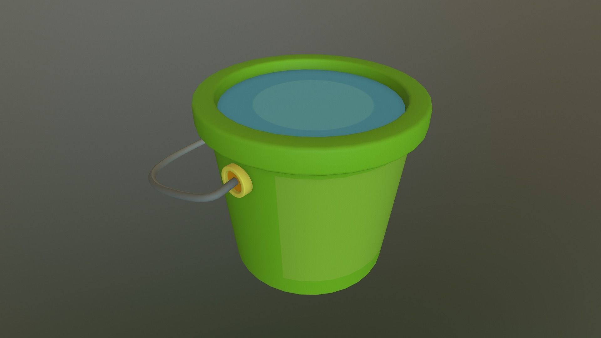 Cartoon Water Bucket free VR / AR / low-poly 3D model | CGTrader