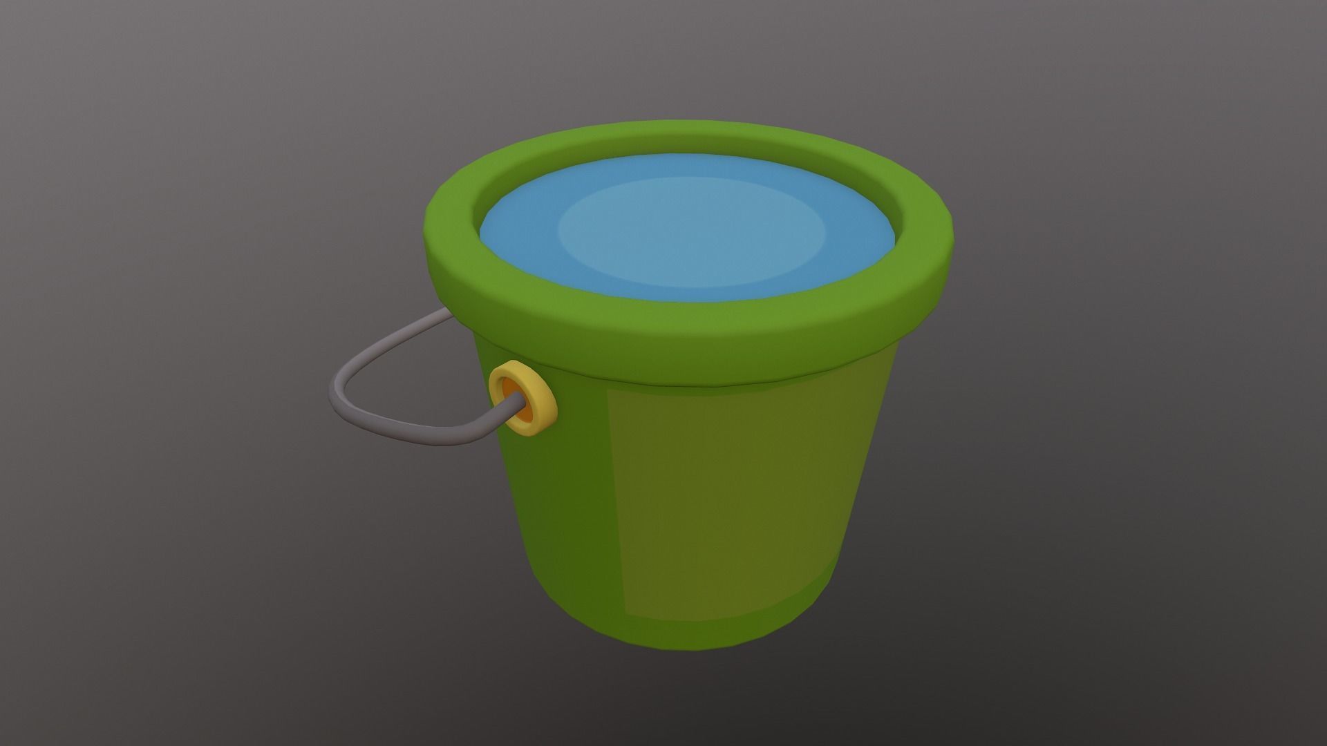 Cartoon Water Bucket free VR / AR / low-poly 3D model | CGTrader