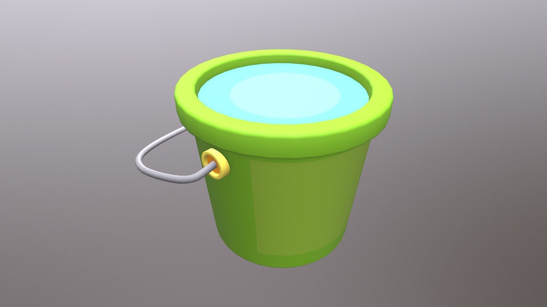 Cartoon Water Bucket free VR / AR / low-poly 3D model | CGTrader