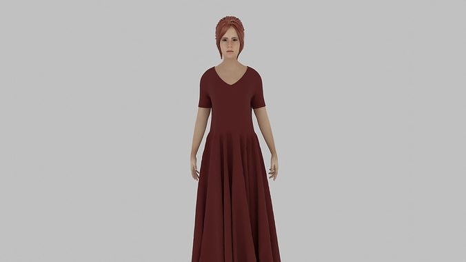3D model Lady Woman VR / AR / low-poly | CGTrader