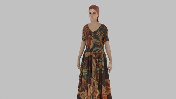 3D model Realistic Lady Woman Character VR / AR / low-poly | CGTrader