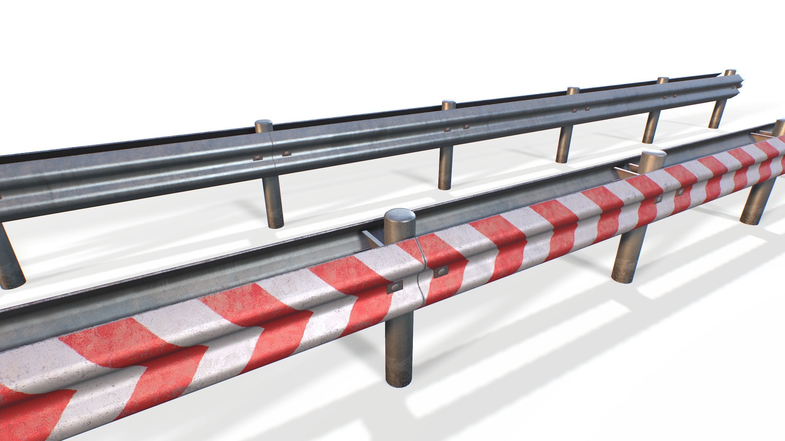 3D model Modular Highway Fencing VR / AR / low-poly | CGTrader