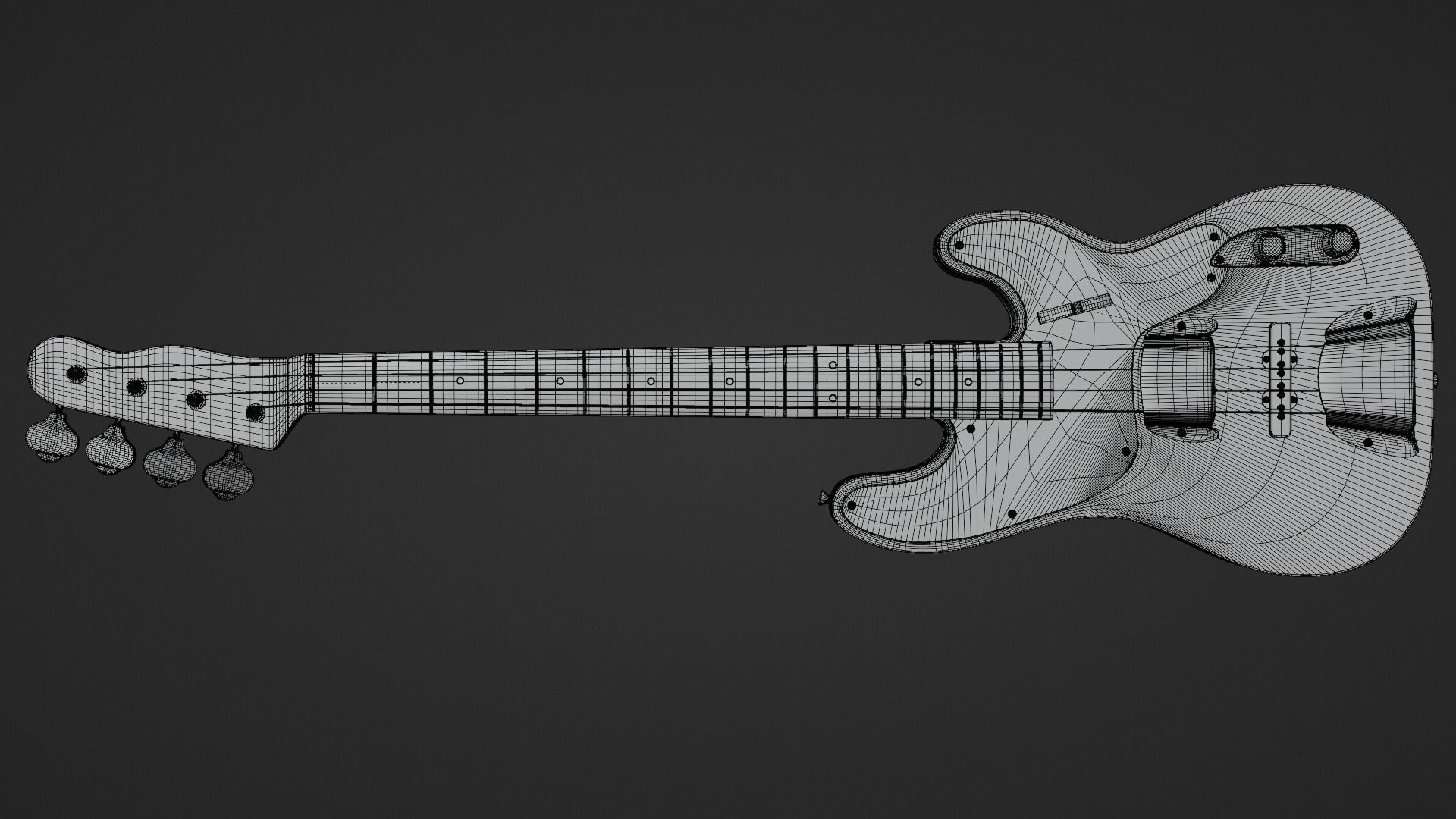 Bass Guitar 3D model | CGTrader
