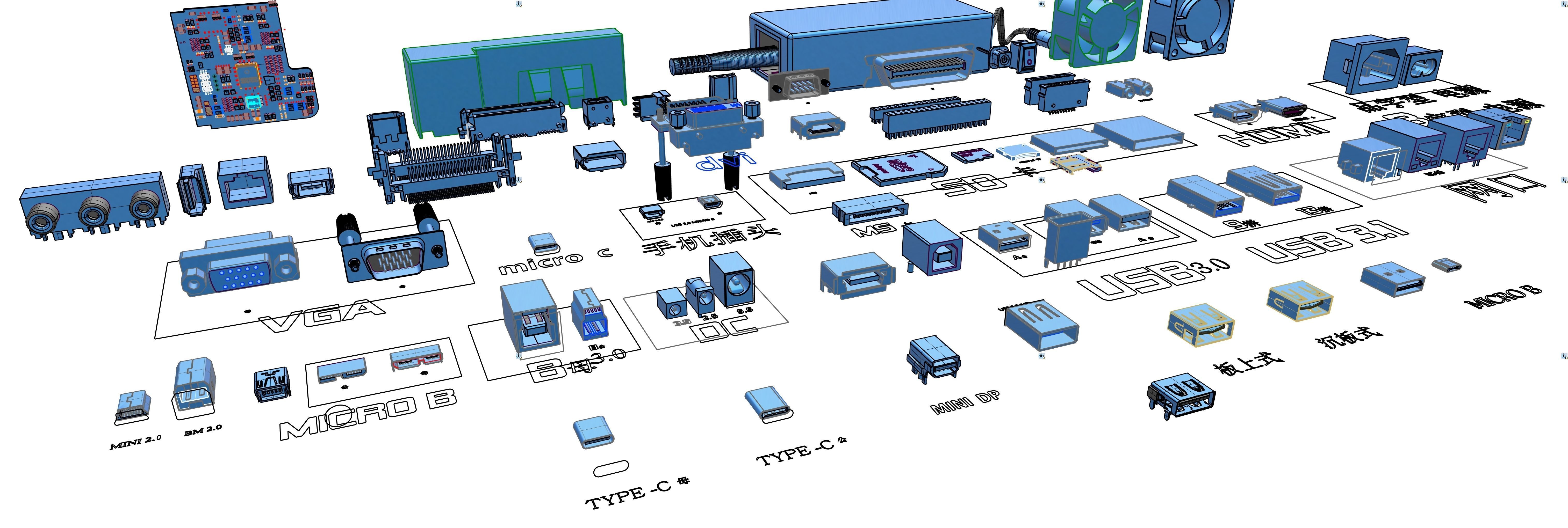 Computer Mobile Parts 3D model | CGTrader
