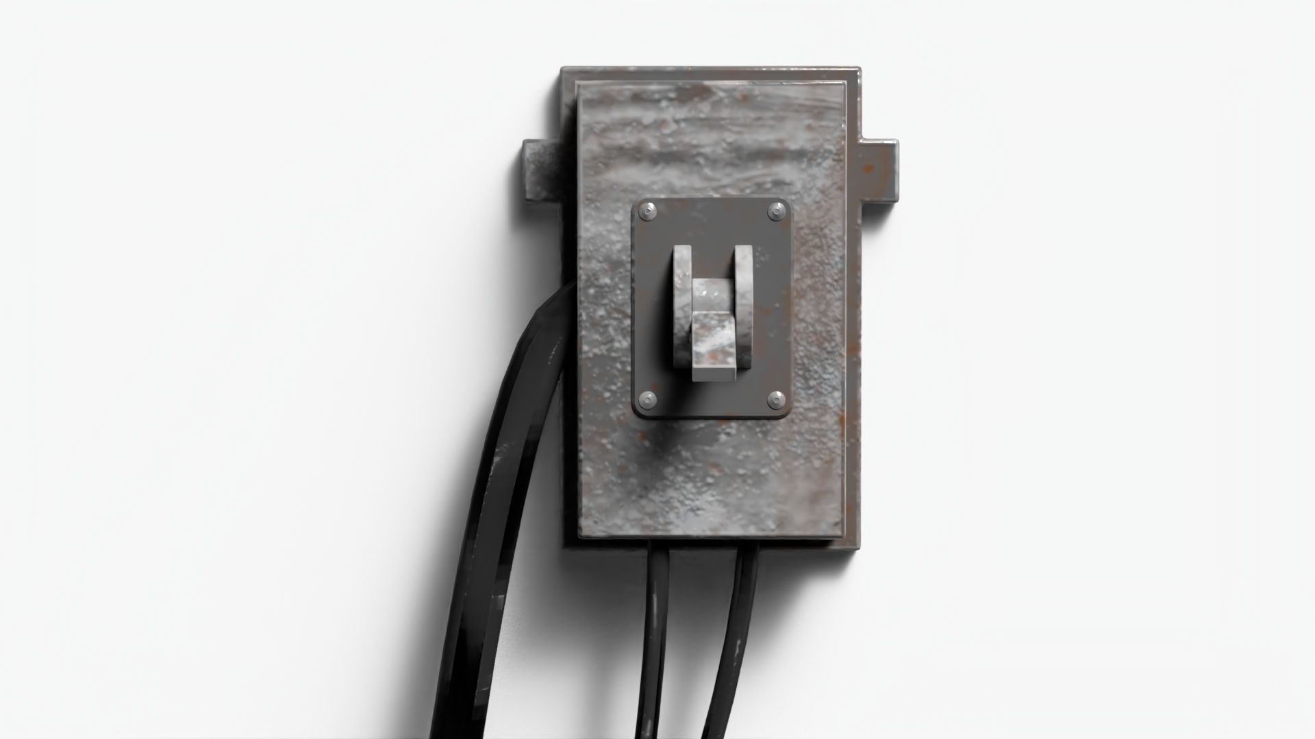 3D model 4K Electrical Panel on Wall with Transformer Cabinet VR / AR ...