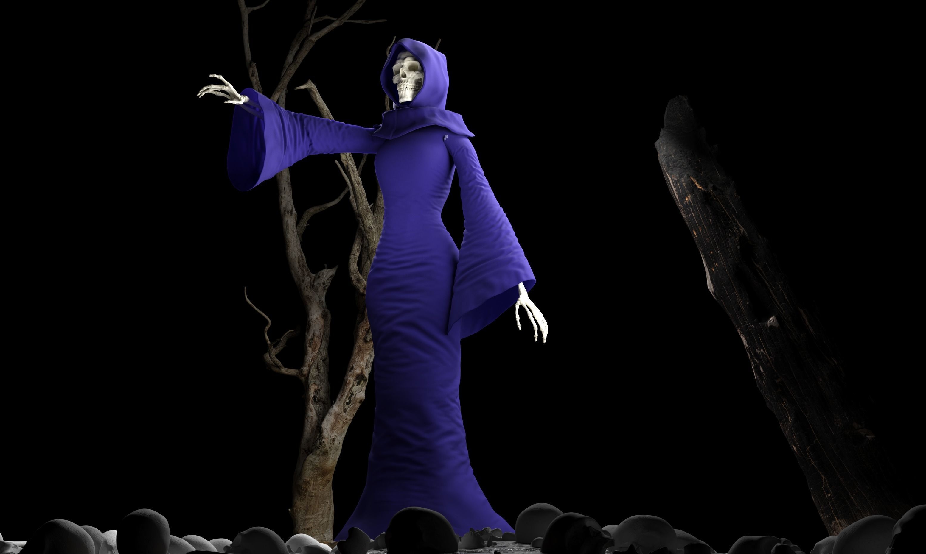 3D model Mistress Death - Marvel Cosmic Entity 3D Model VR / AR / low ...