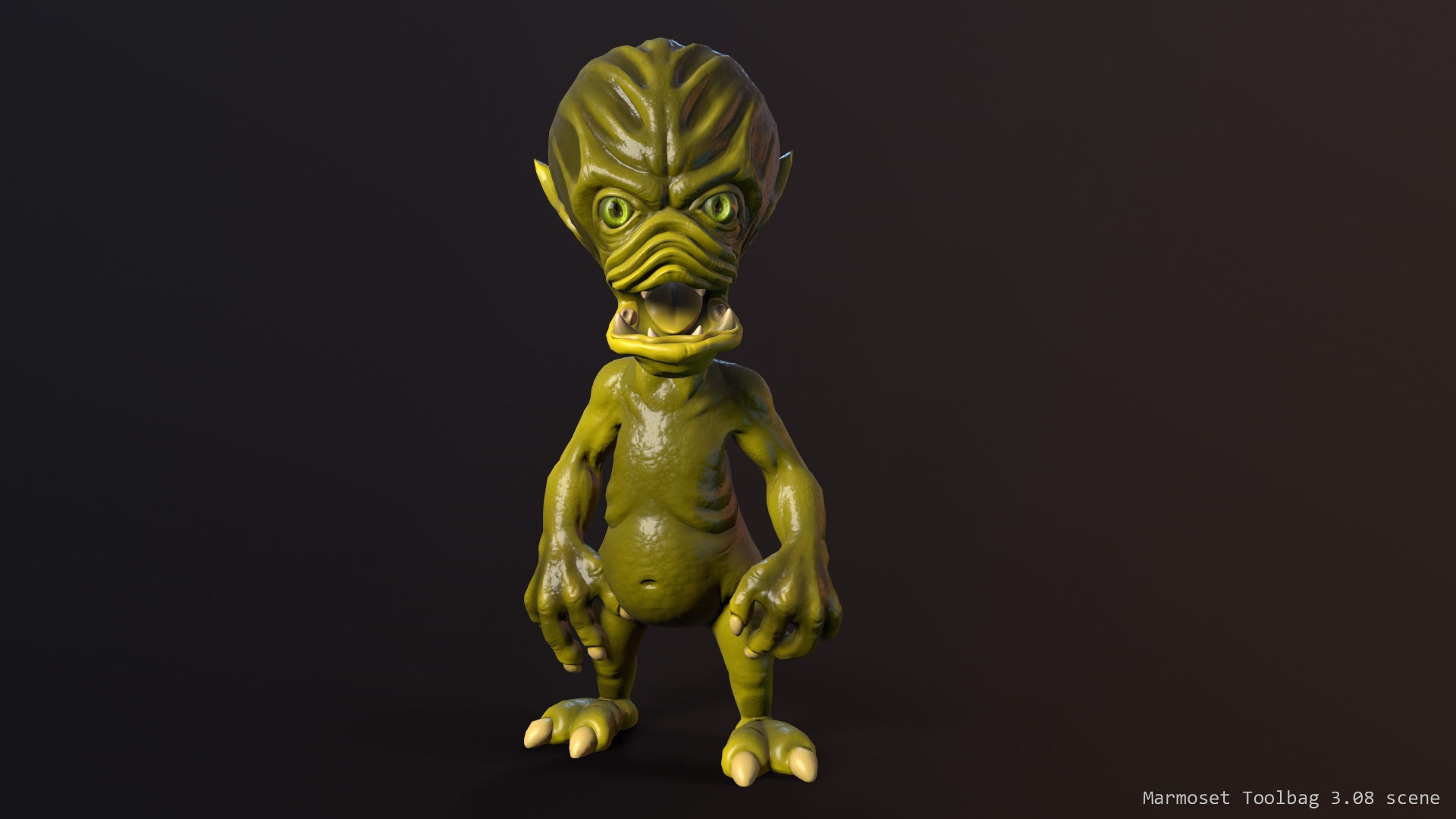 3D model Scary alien VR / AR / low-poly | CGTrader