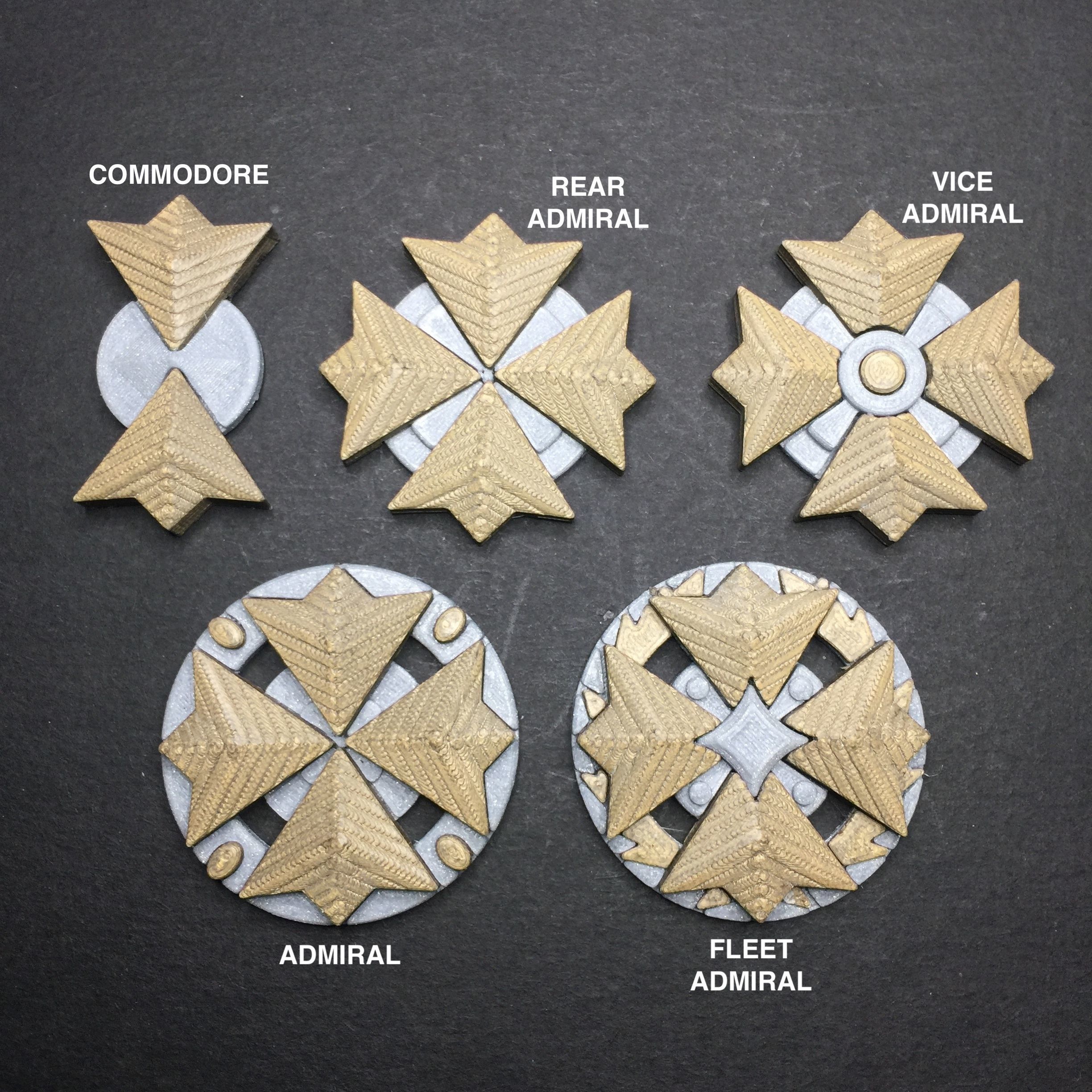 Star Trek TWoK Flag Rank Insignia 3D model 3D printable | CGTrader