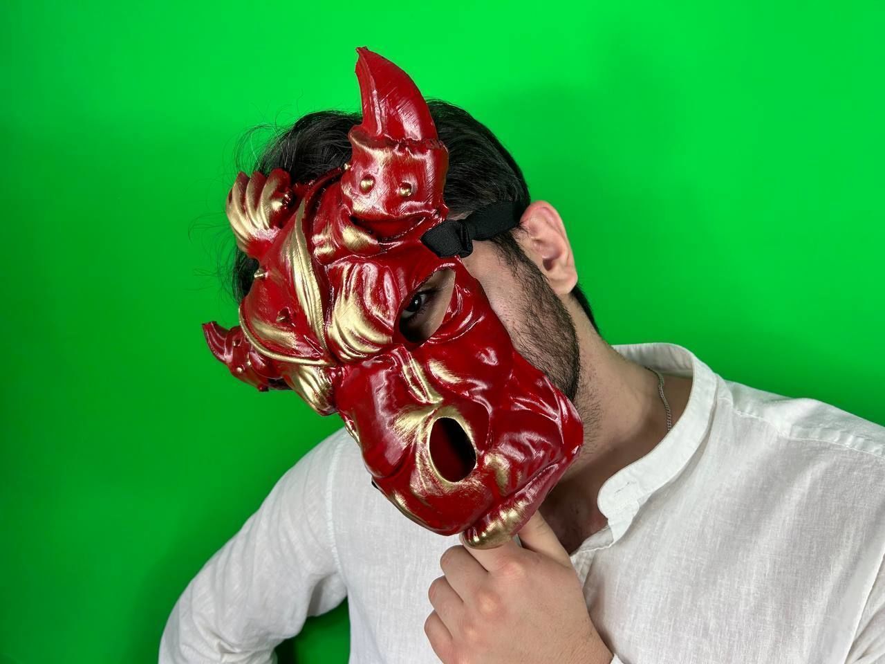 Cosplay Bull Face Mask - Angry Bull Mask 3D model 3D printable | CGTrader